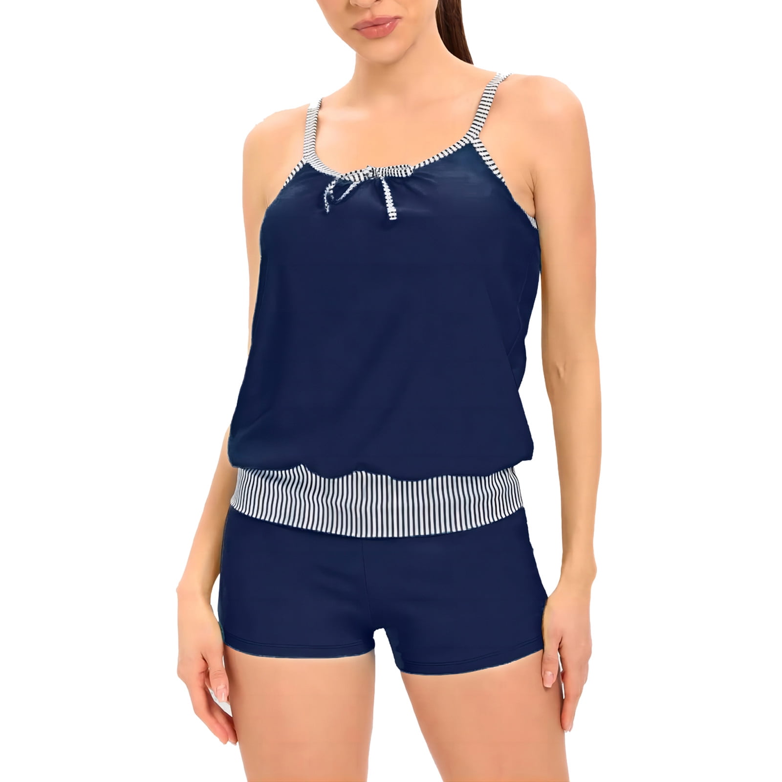 Sngxgn Swim Dress for Women Tummy Control Bathing Suit with Boyshorts ...