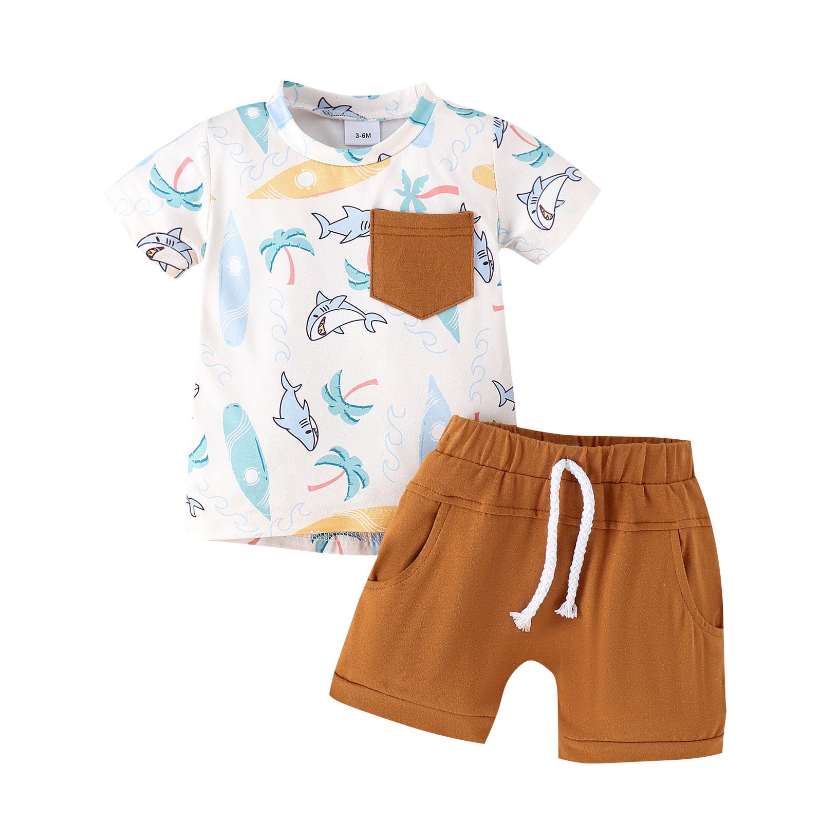 Sngxgn Toddler Boy Clothes Baby Boys Summer Outfits Patchwork Short ...