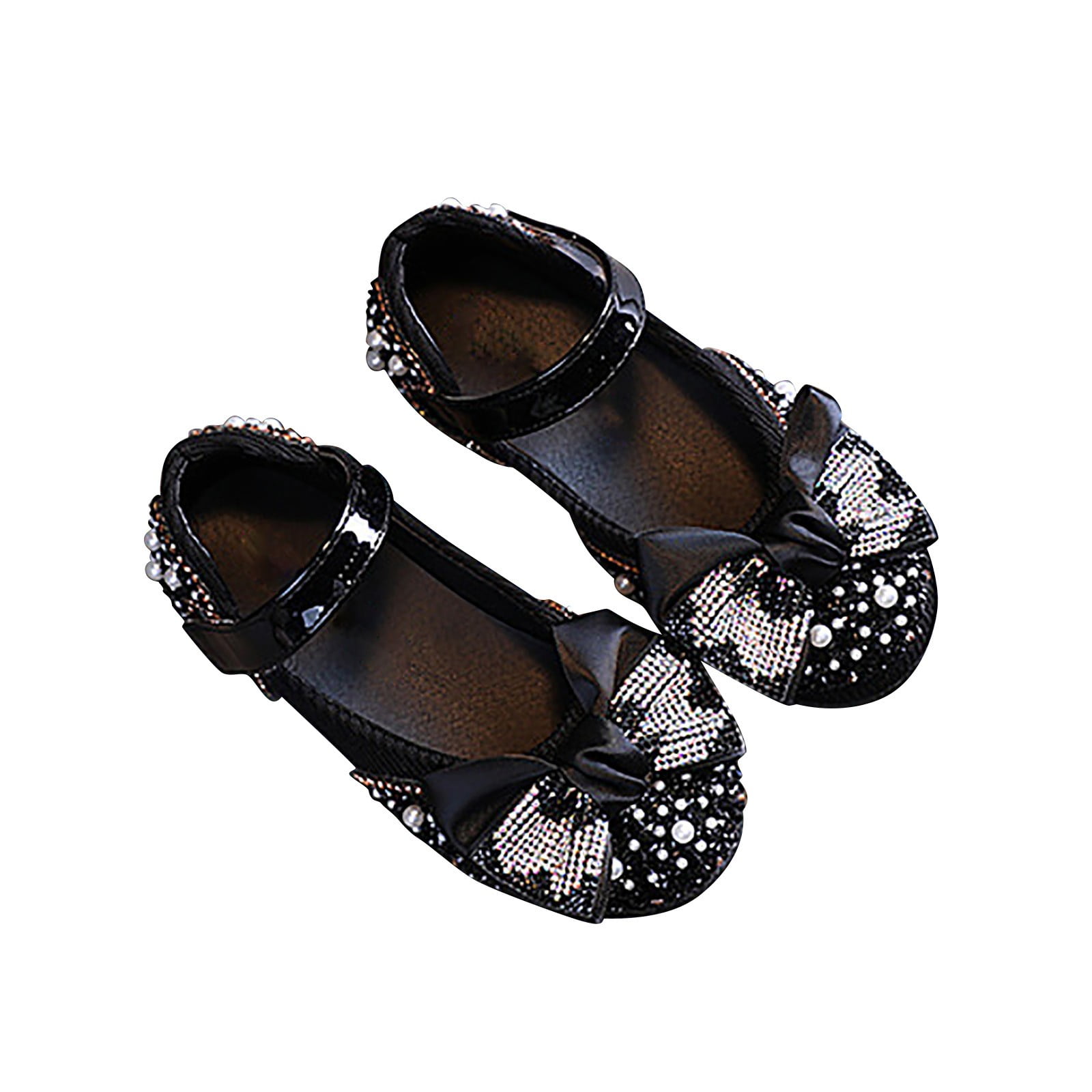Sngxgn Toddler Girl Dress Shoes Dance Princess Single Kid Soft Flower ...