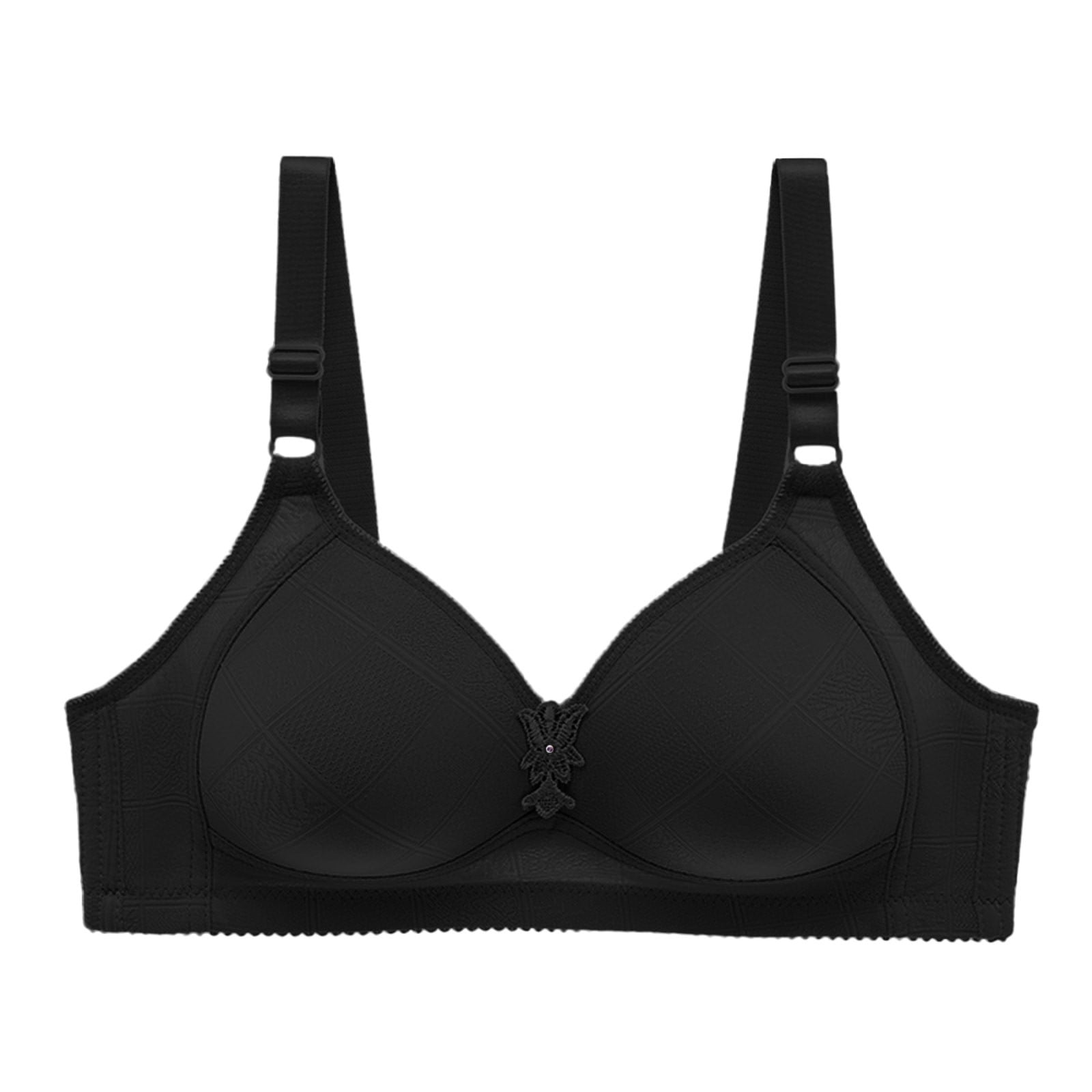 Sngxgn Underwire Bra, Seamless Bra with Cushioned Straps, Full-Coverage ...