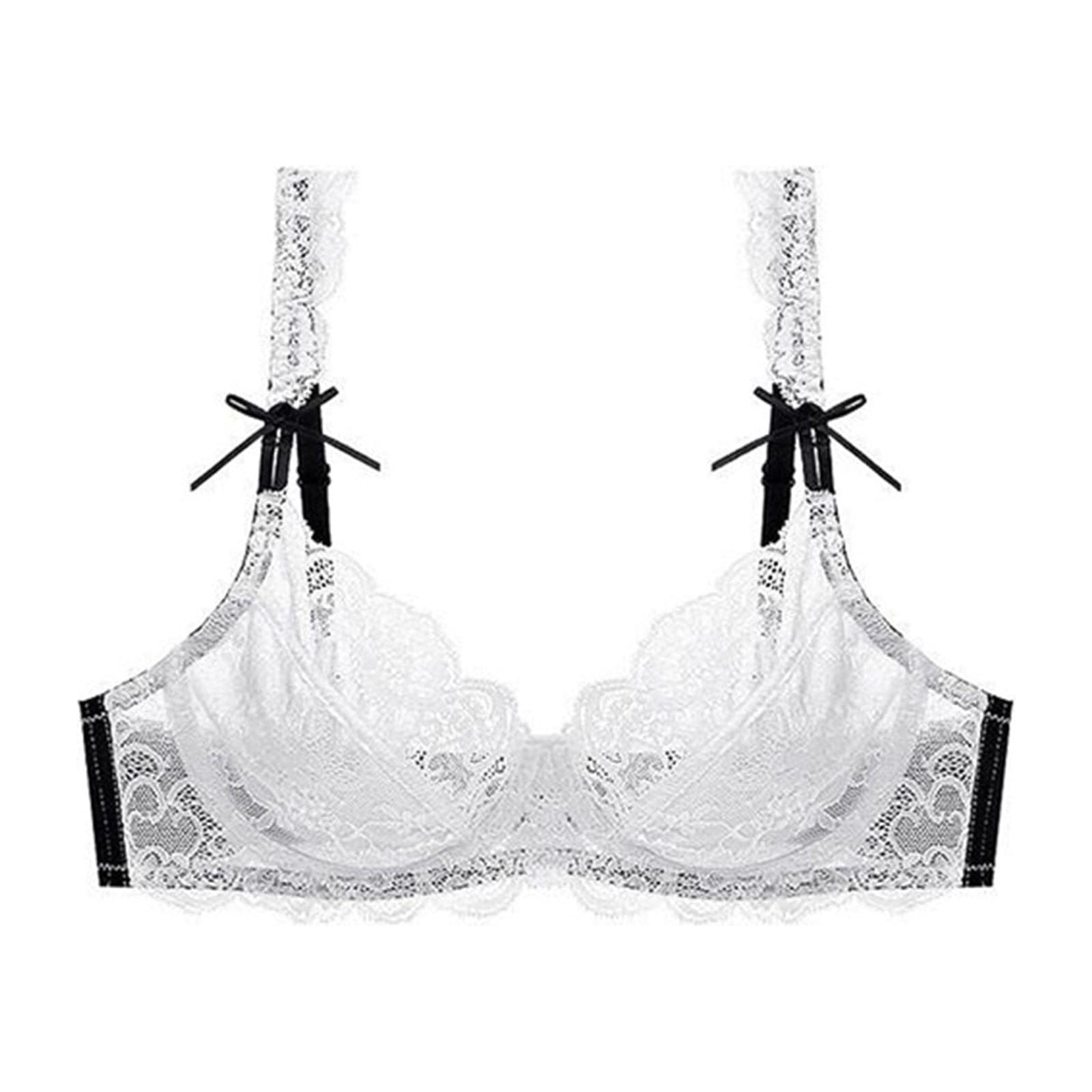 Sngxgn Wireless Bra with S upport, Lightly Lined No Spillage Seamless T-Shirt Bra(White,75A ...