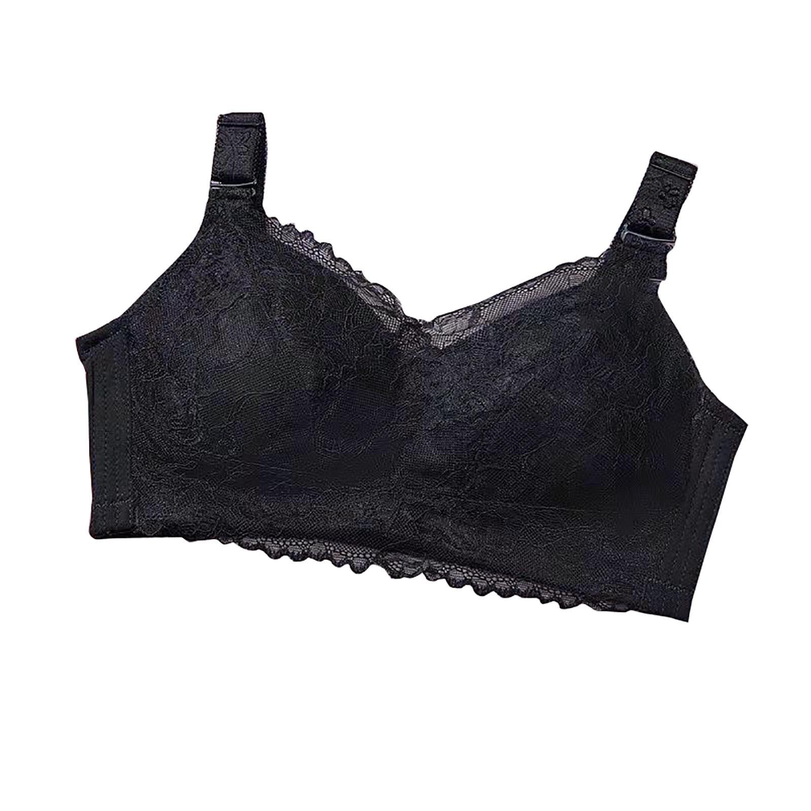 Sngxgn Wireless Underwire Bra, Push- up Bra, Moderate Coverage(Black,38 ...