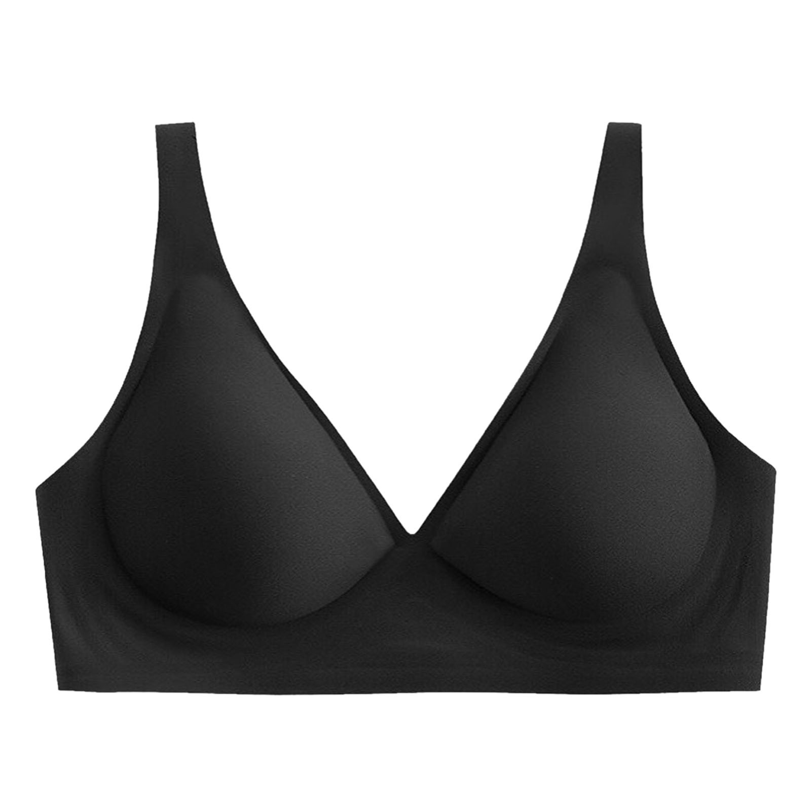 Sngxgn Wireless Underwire Bra, Push- up Bra, Moderate Coverage(Black,M ...