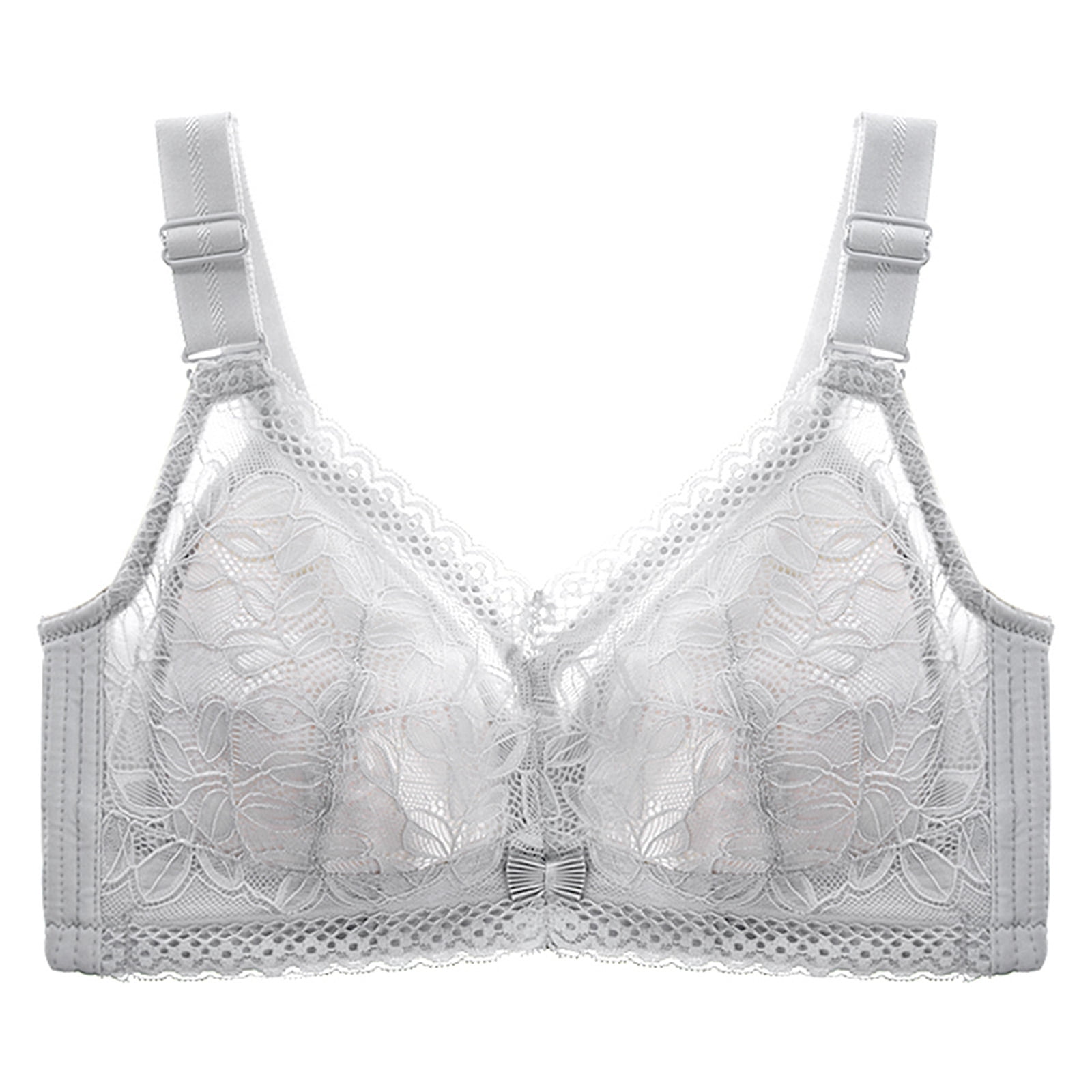 Sngxgn Wireless Underwire Bra, Push- up Bra, Moderate Coverage(Grey ...