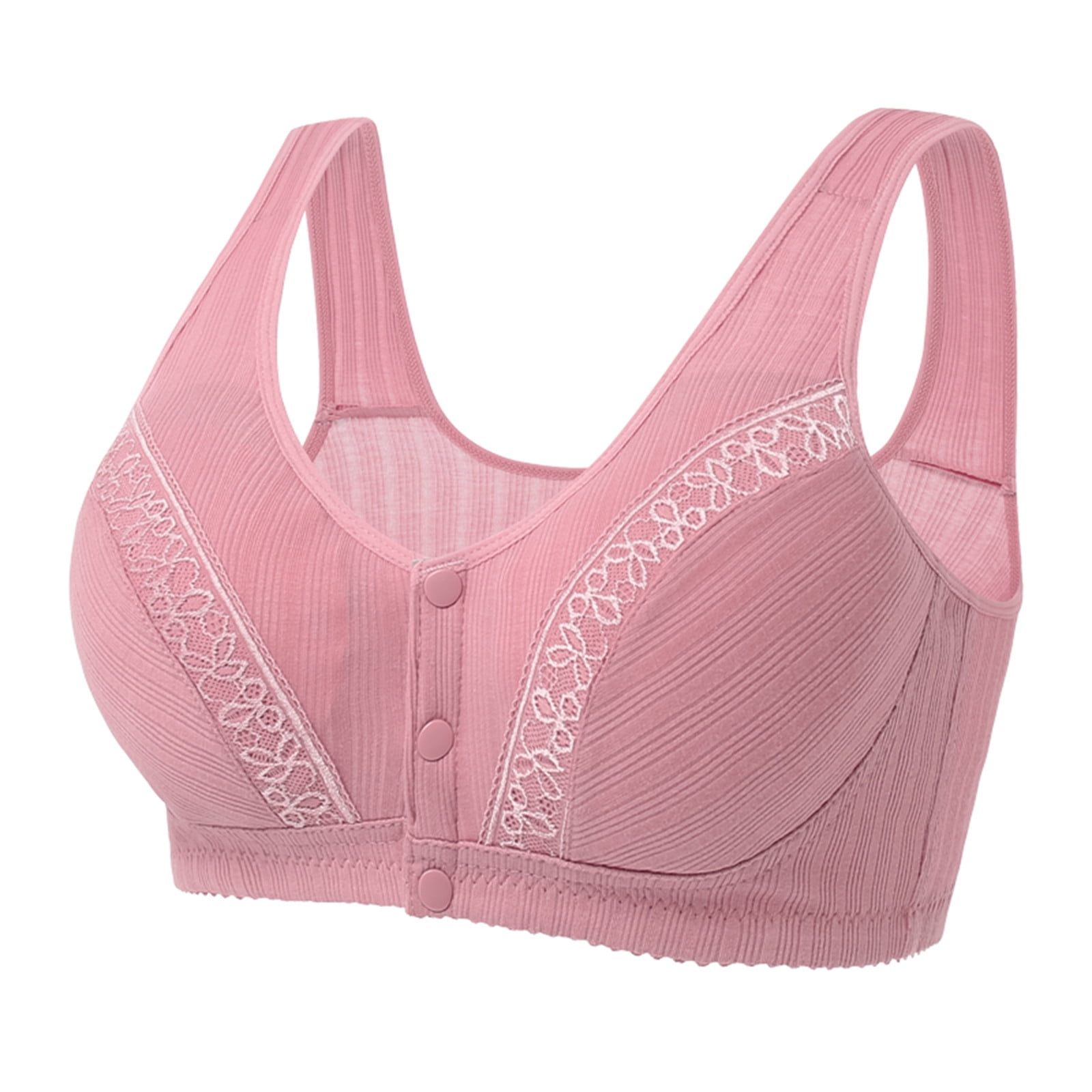 Sngxgn Wireless Underwire Bra, Push- up Bra, Moderate Coverage(Pink,38 ...