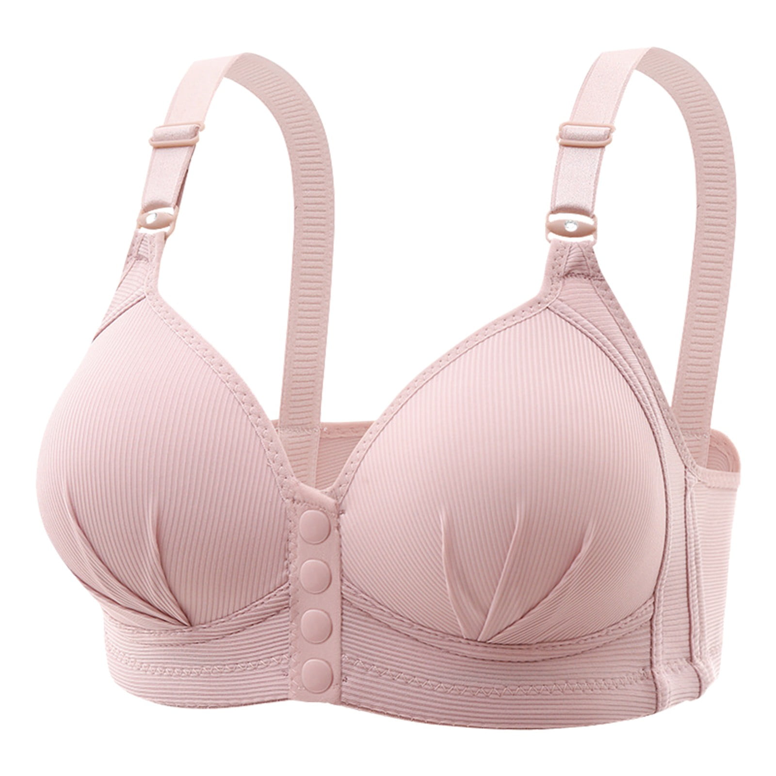 Sngxgn Wireless Underwire Bra, Push- up Bra, Moderate Coverage(Rose ...
