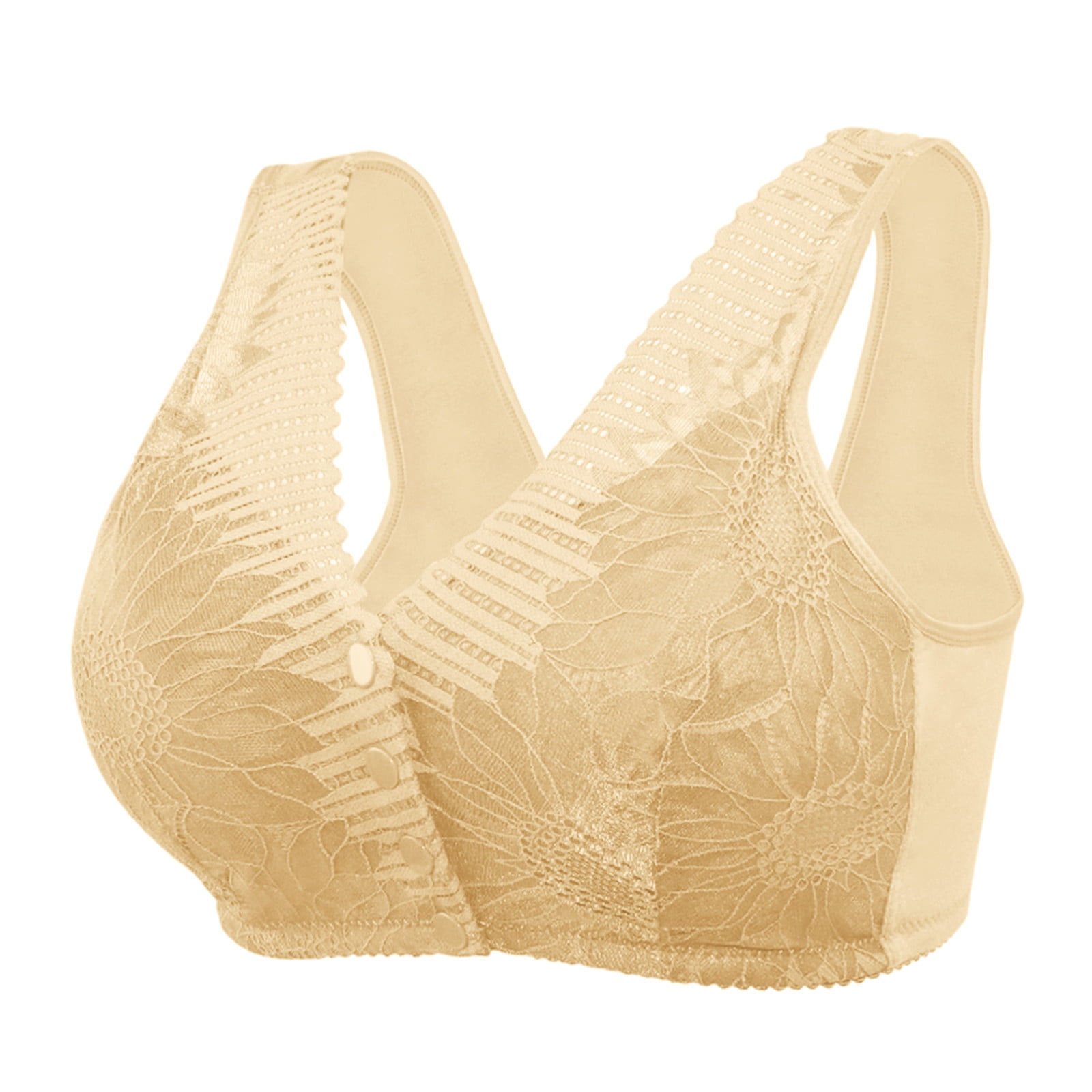 Sngxgn Wireless Underwire Bra, Push- up Bra, Moderate Coverage(White,44 ...