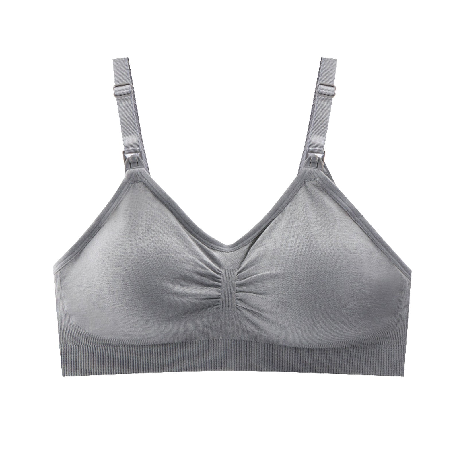 Sngxgn Women's Bra Wireless T-Shirt Bra(Grey,XXL) - Walmart.com