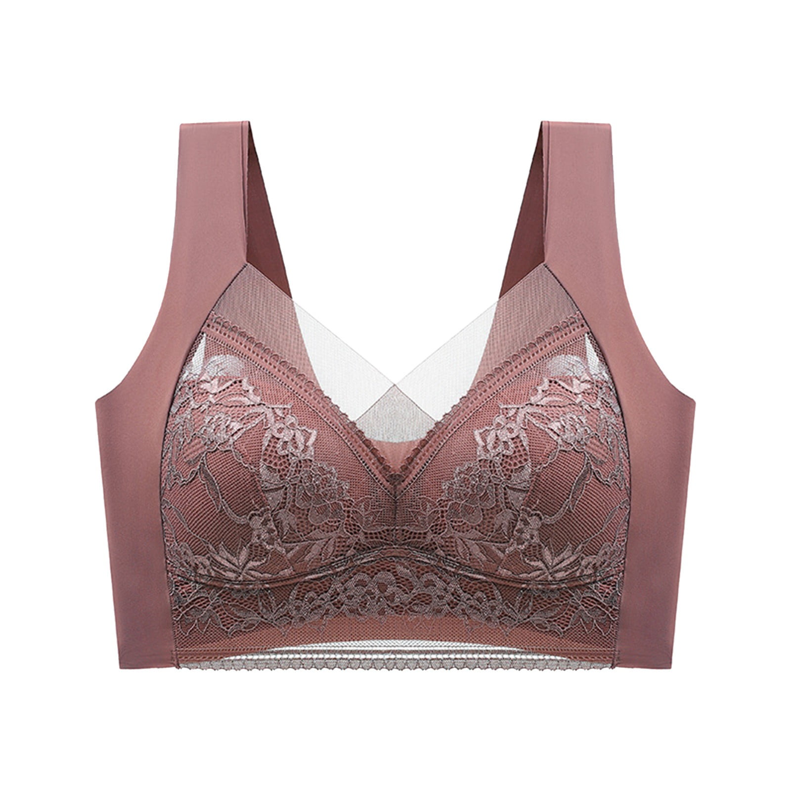 Sngxgn Women's Bra Wireless T-Shirt Bra(Watermelon Red,XXXL) - Walmart.com