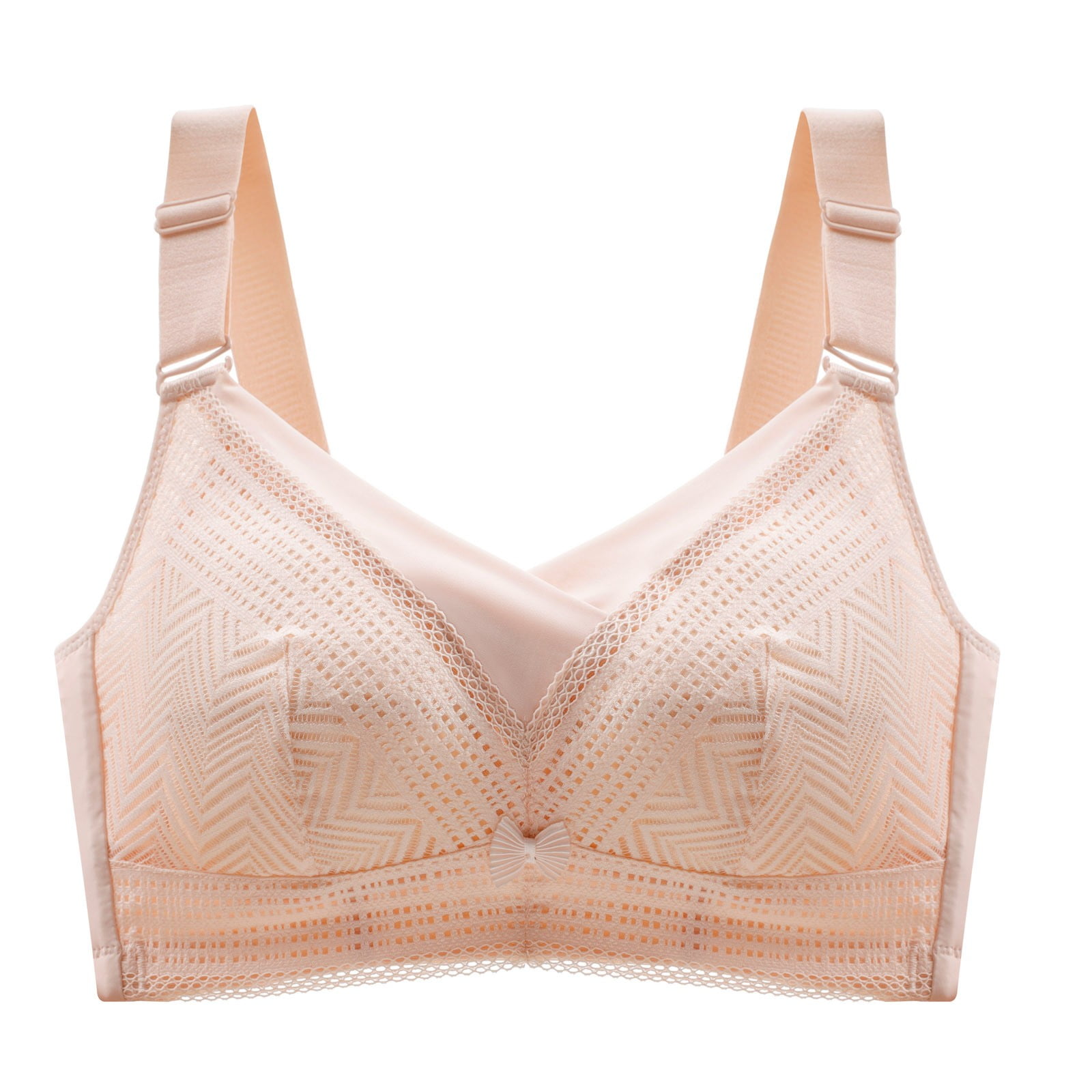 Sngxgn Women's Bra Women's Light Wireless Bra with Foam, Full-Coverage ...