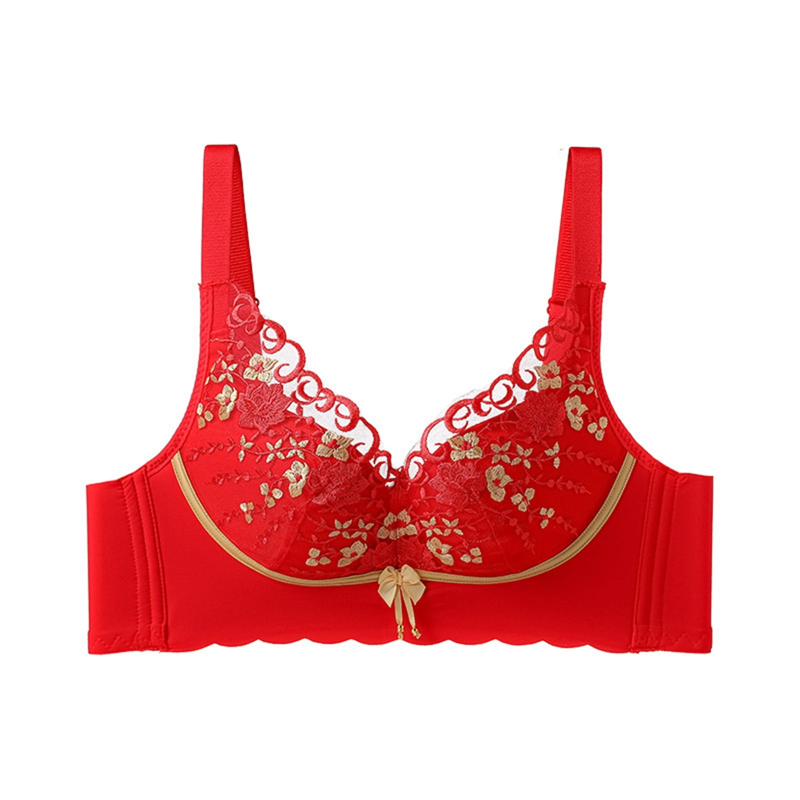 Sngxgn Women's Bra Women's Light Wireless Bra with Foam, Full-Coverage ...