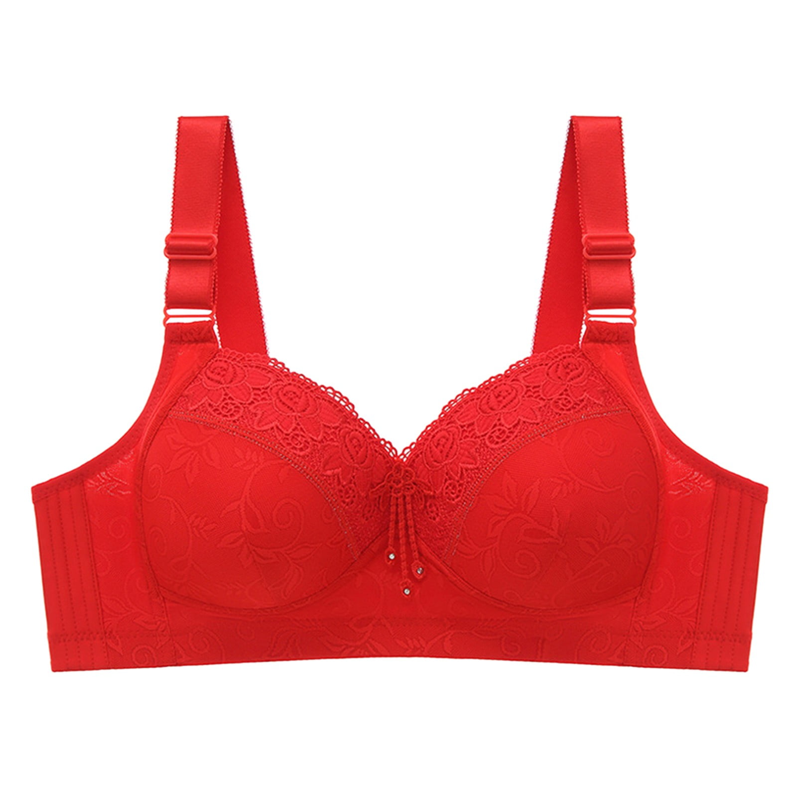 Sngxgn Women's Comfort Lace Underwire Bra,Soft Lace Bra(RD1,36 ...