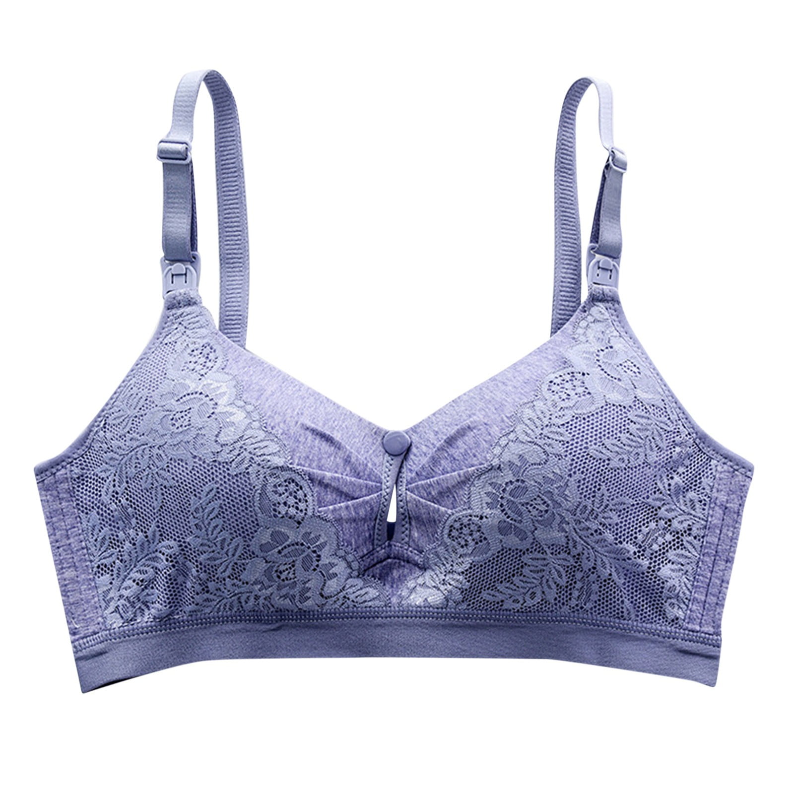 Sngxgn Women's Comfort Lace Underwire Bra,Soft Lace Bra(Sky Blue,34 ...