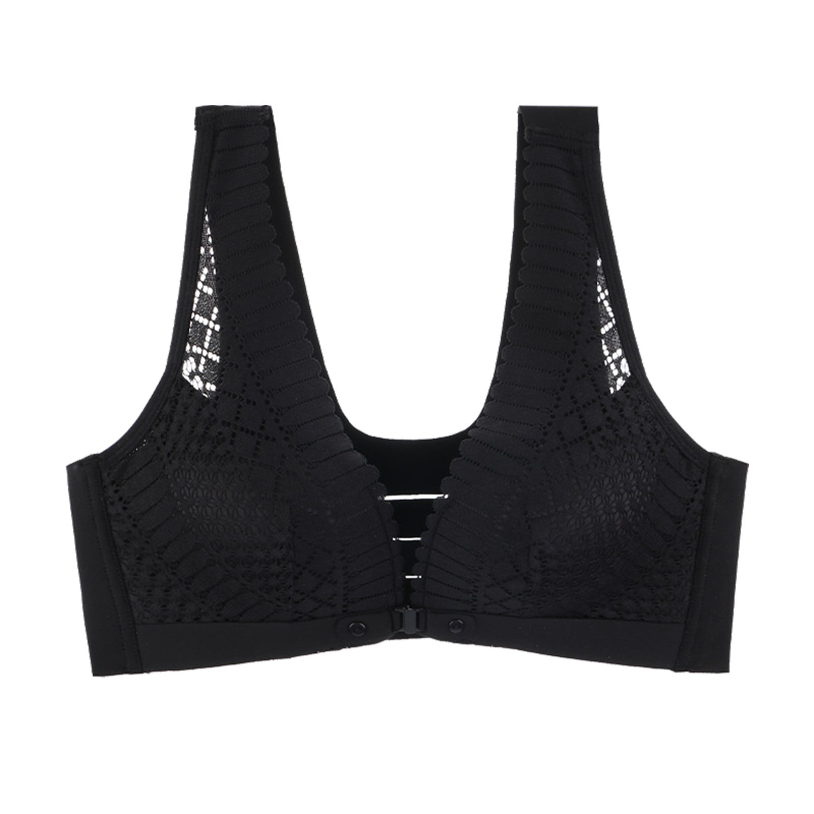 Sngxgn Women's Comfort-Strap Wireless, Full-Coverage Bra(Black,42) - Walmart.com
