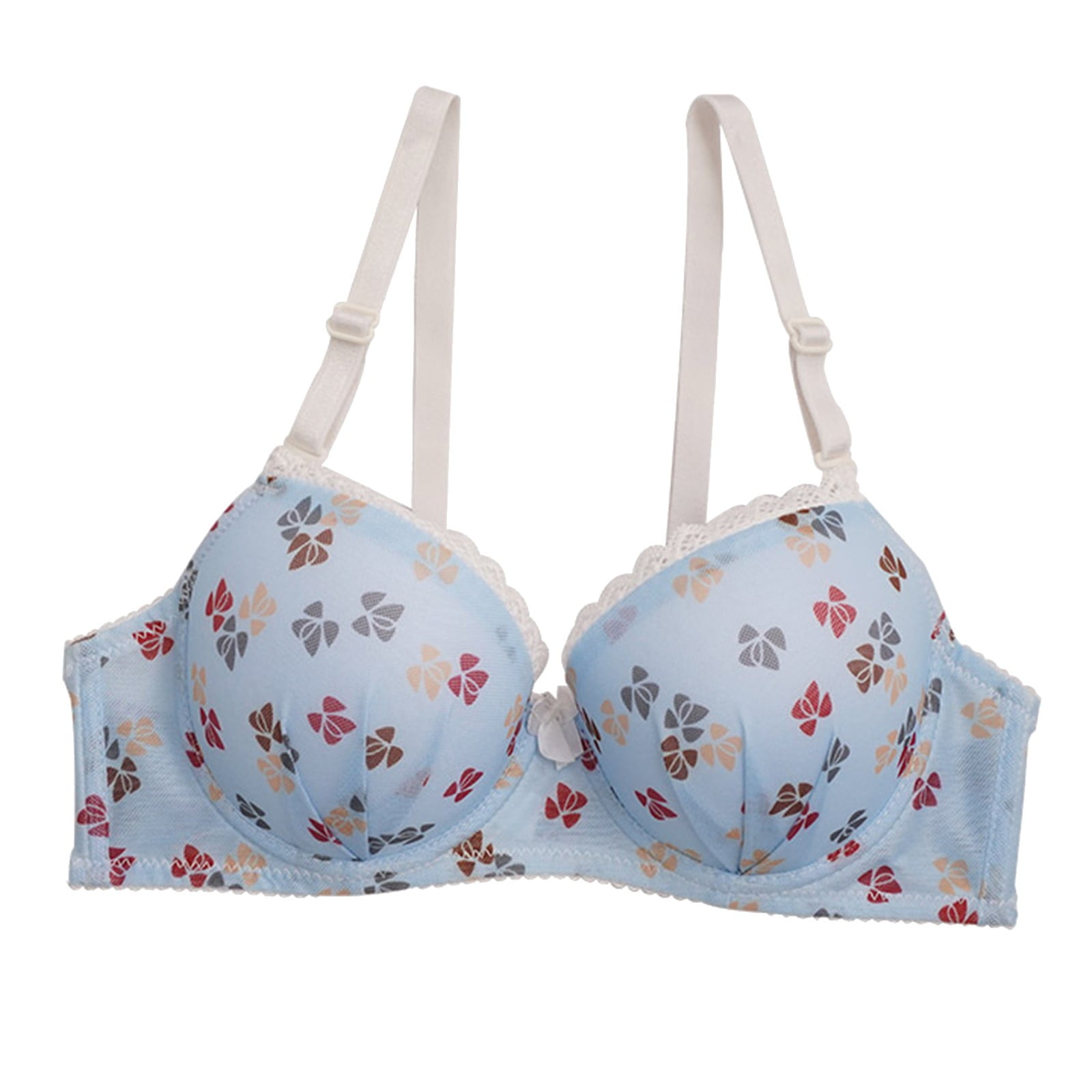 Sngxgn Women's Comfort Wireless, Seamless Cooling T-Shirt Bra(Blue,M ...