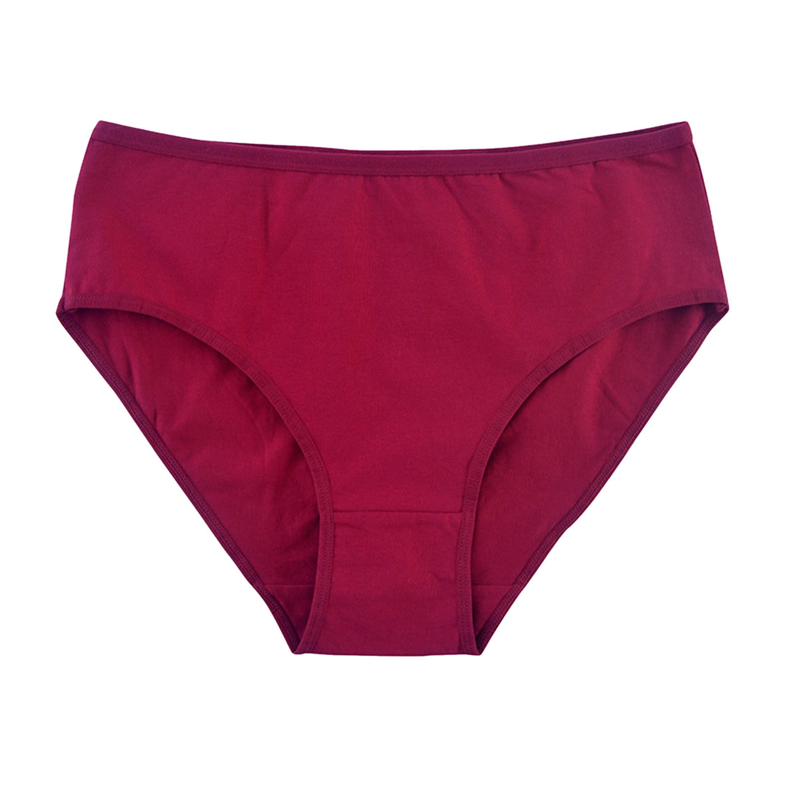 Sngxgn Women's Cotton Panties, Smoothing Stretch Brief Underwear(Red,XL ...