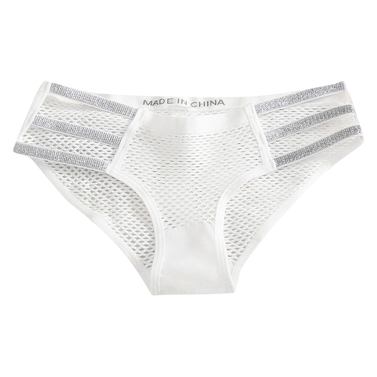 Sngxgn Women's Cotton Underwear Underwear Lace Panties(White,M ...