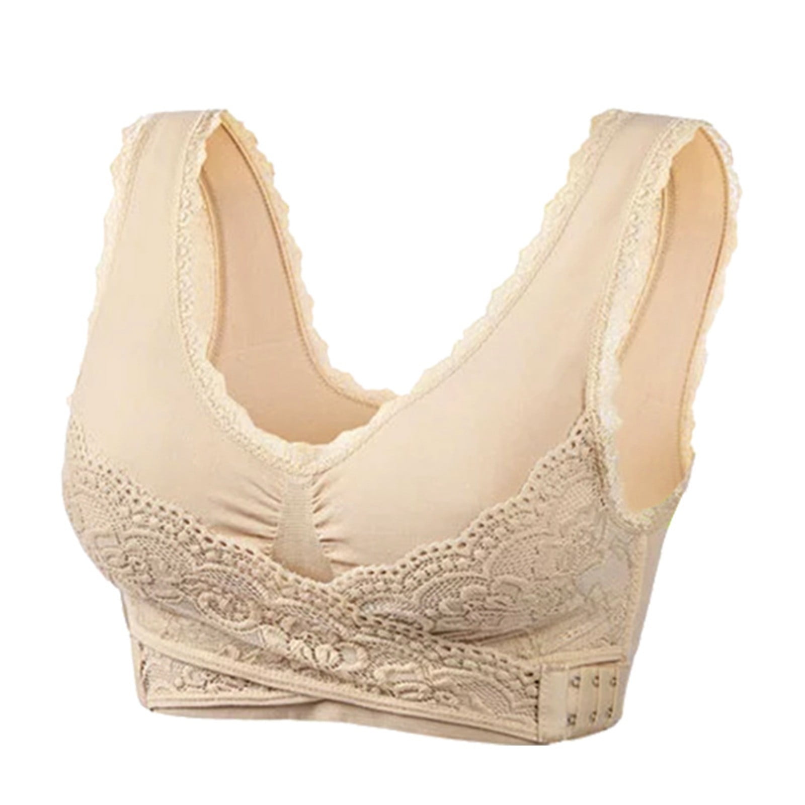 Sngxgn Women's Full Coverage Bra Smooth Underwire Bra(Beige,XXXXL ...