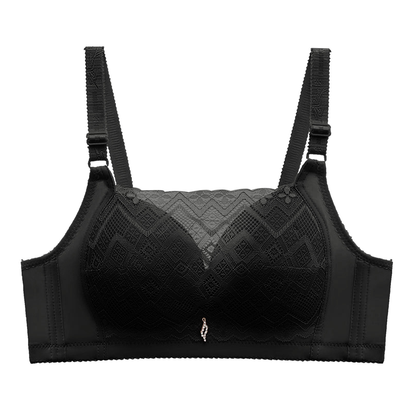 Sngxgn Women's Full Coverage Bra Smooth Underwire Bra(Black,C ...