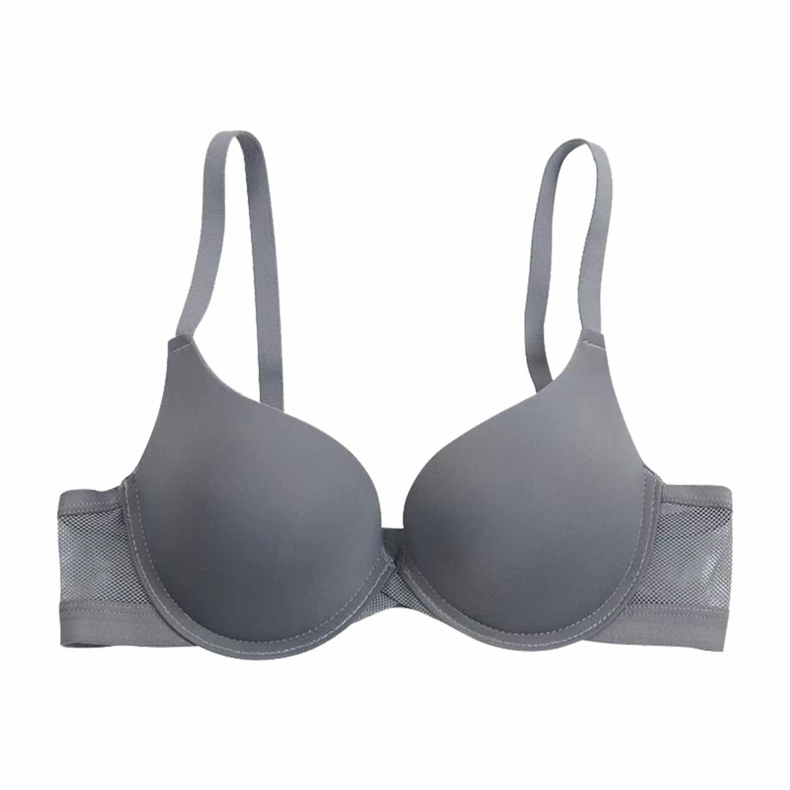 Sngxgn Women's Full Coverage Bra Smooth Underwire Bra(Blue,34 ...