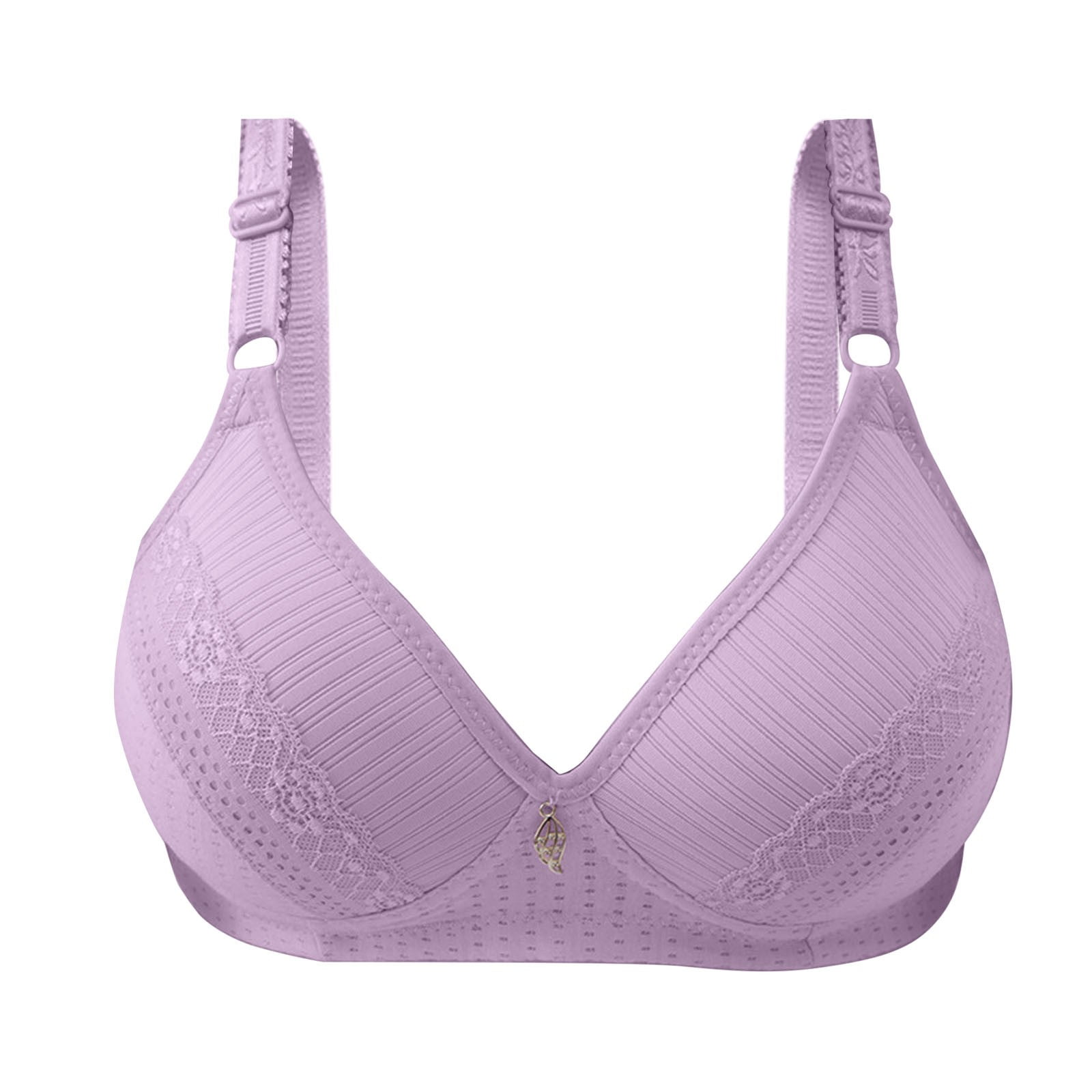 Sngxgn Women's Full Coverage Bra Smooth Underwire Bra(Purple,44 ...