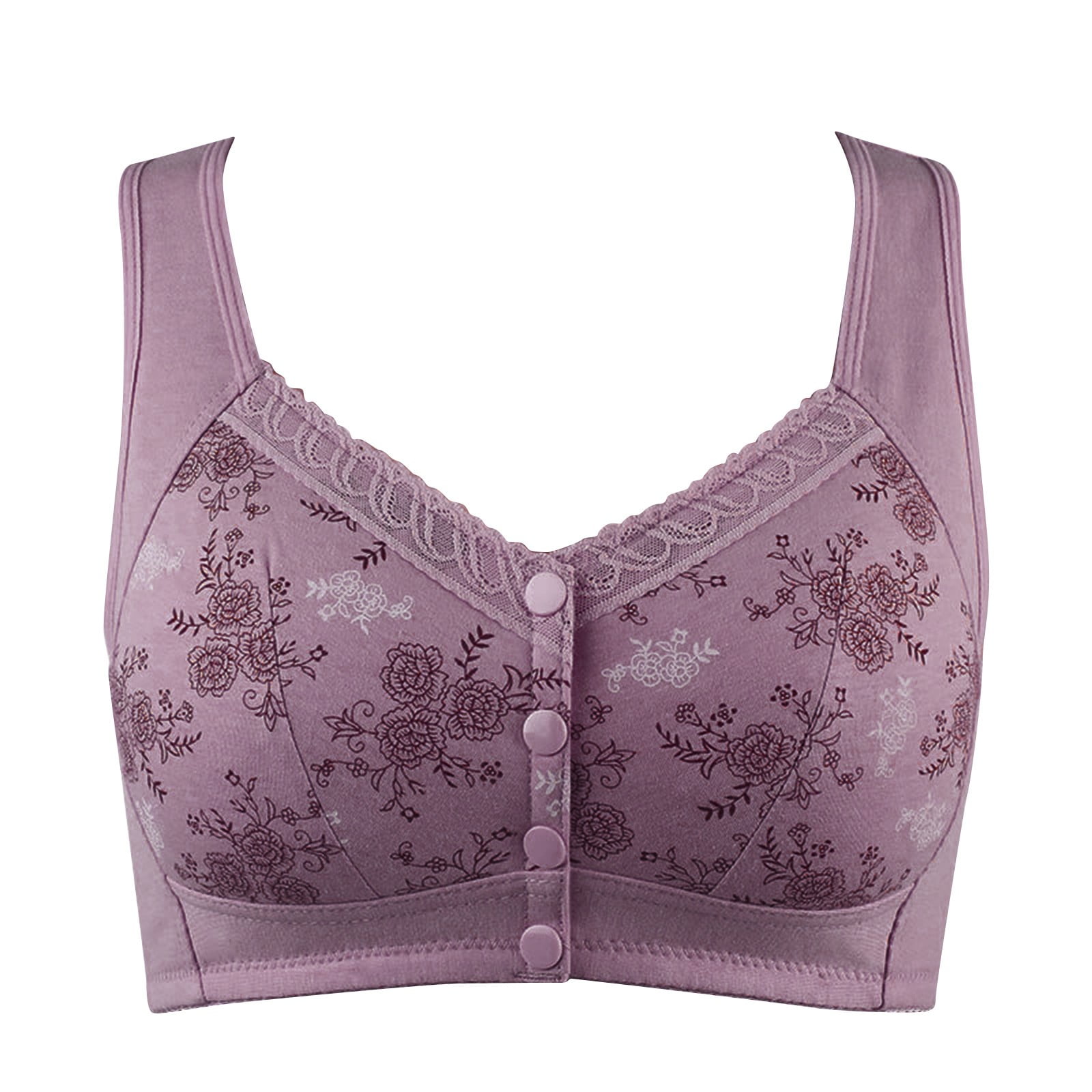 Sngxgn Women's Full Figure Beauty Back Smoothing Bra(Purple,36 ...