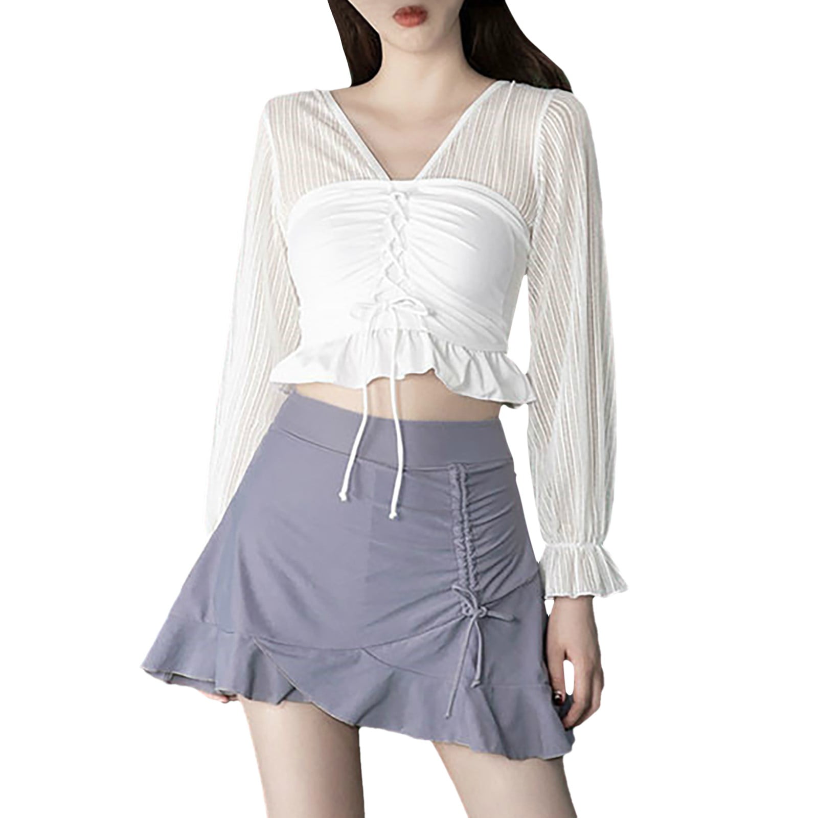 Sngxgn Women's High Cut String Bikini Set Swimsuits Bathing Suits 2 ...