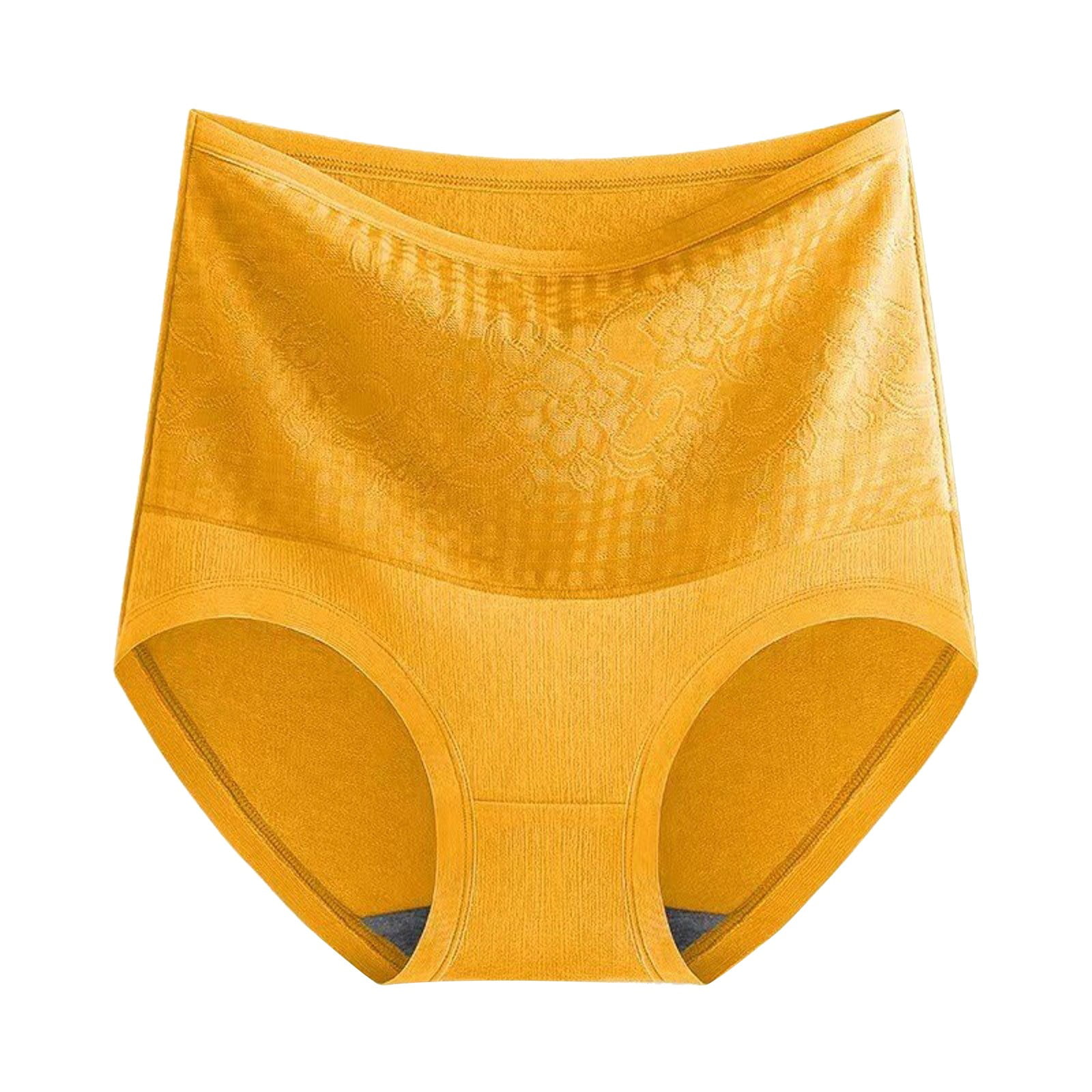 Sngxgn Women's High Waisted Brief Panties(Yellow,M) - Walmart.com