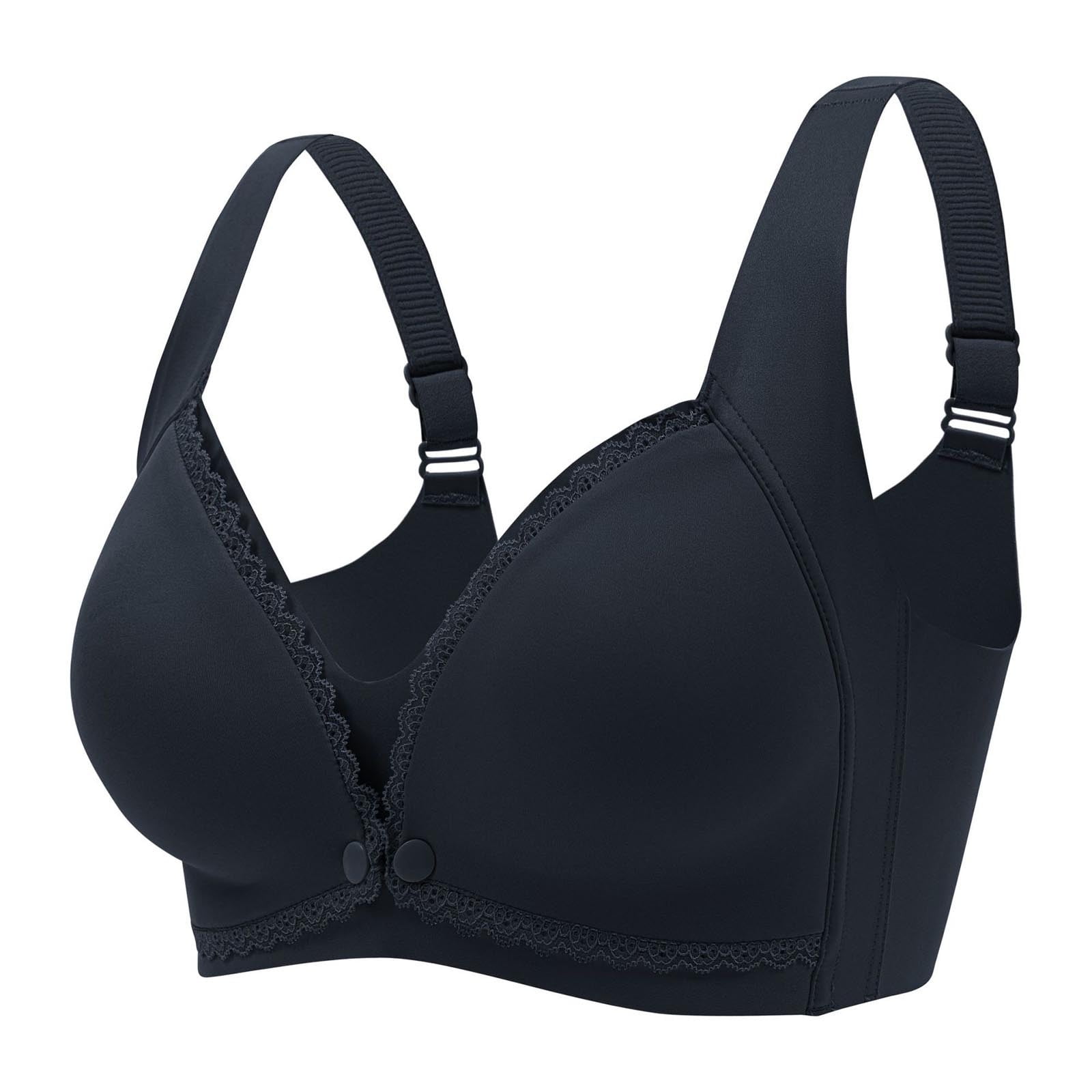 Sngxgn Women's Lace Bra Full Figure Zoned-In S upport Bra(Black,42/95 ...