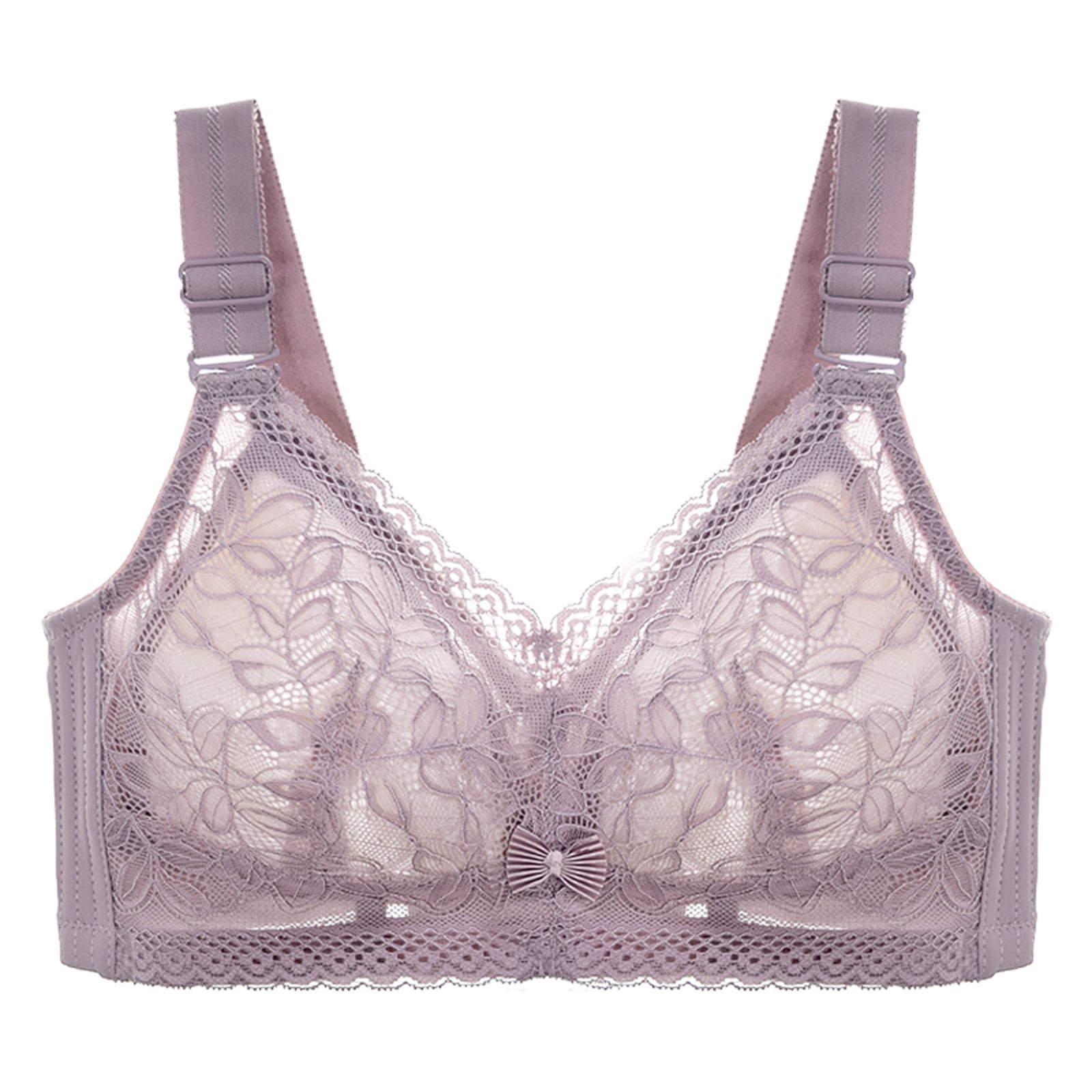 Sngxgn Women's Lace Bra Full Figure Zoned-In S upport Bra(Purple,75B) - Walmart.com