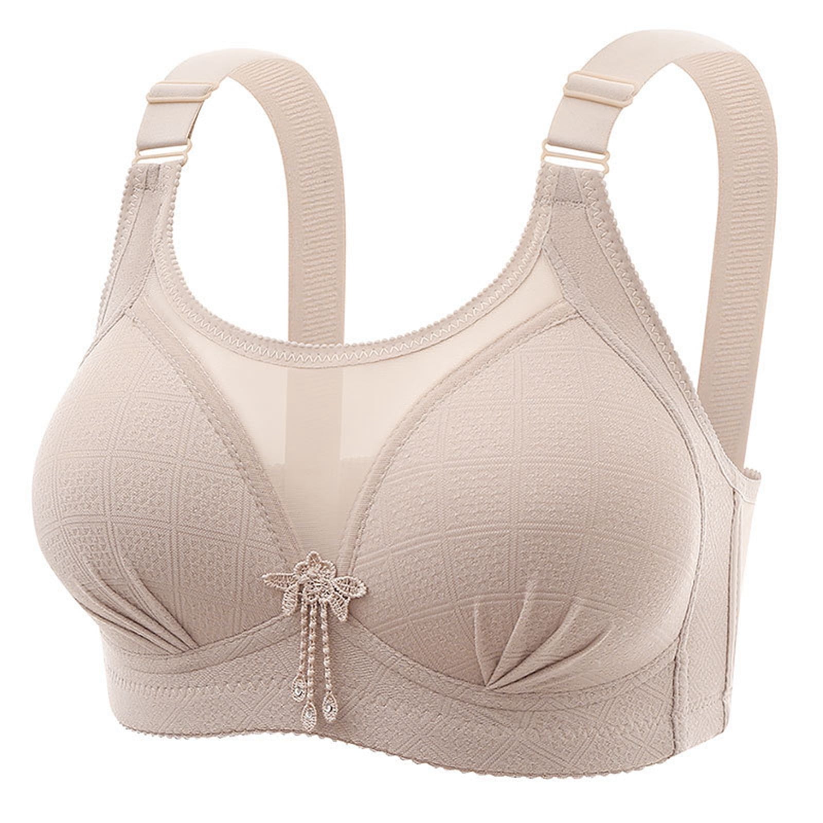 Sngxgn Women's Lace Bra Non Padded Underwire Unlined Bra Full Coverage ...