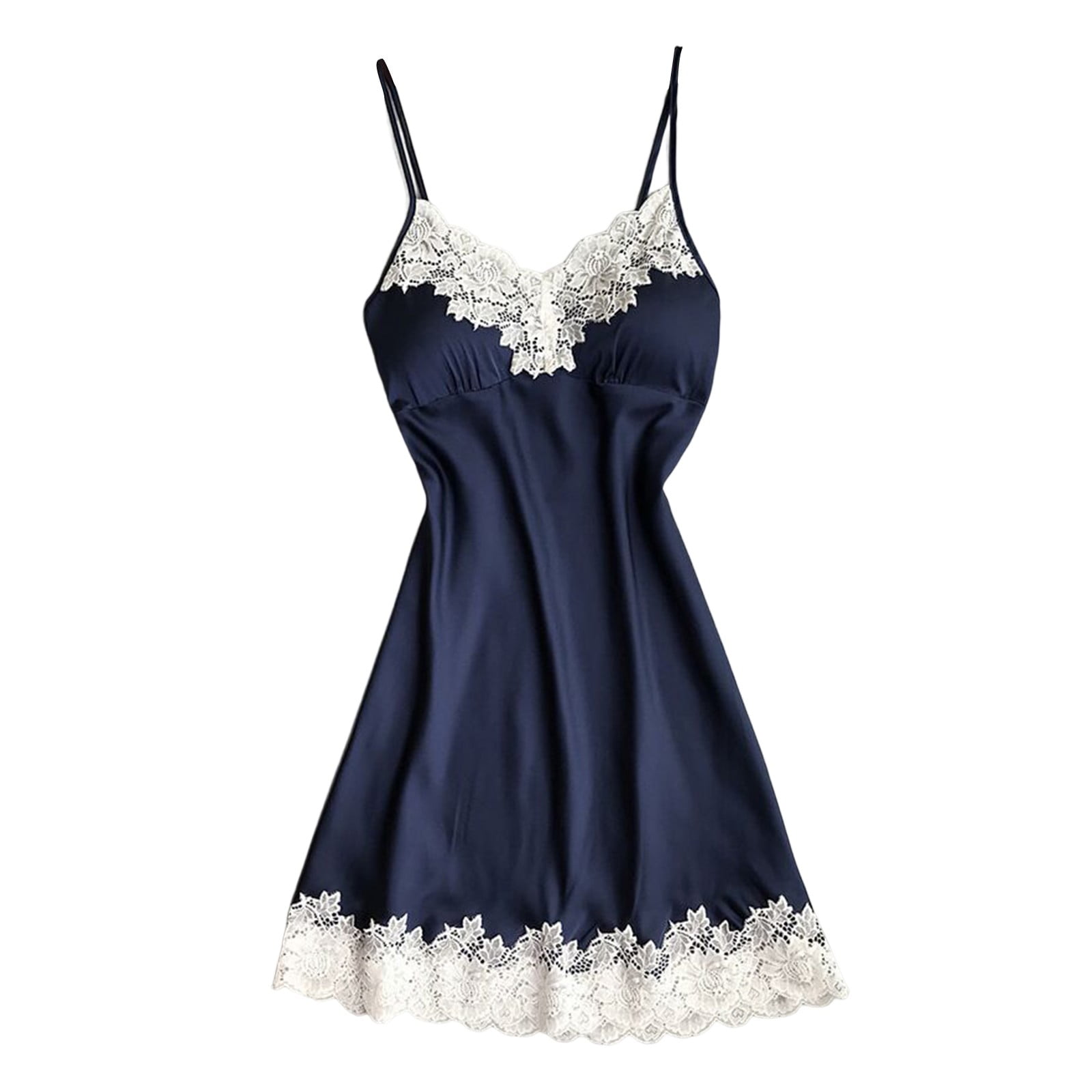 Sngxgn Women's Nightshirt Short Sleeve Soft Nightgown Sleep Dress With ...