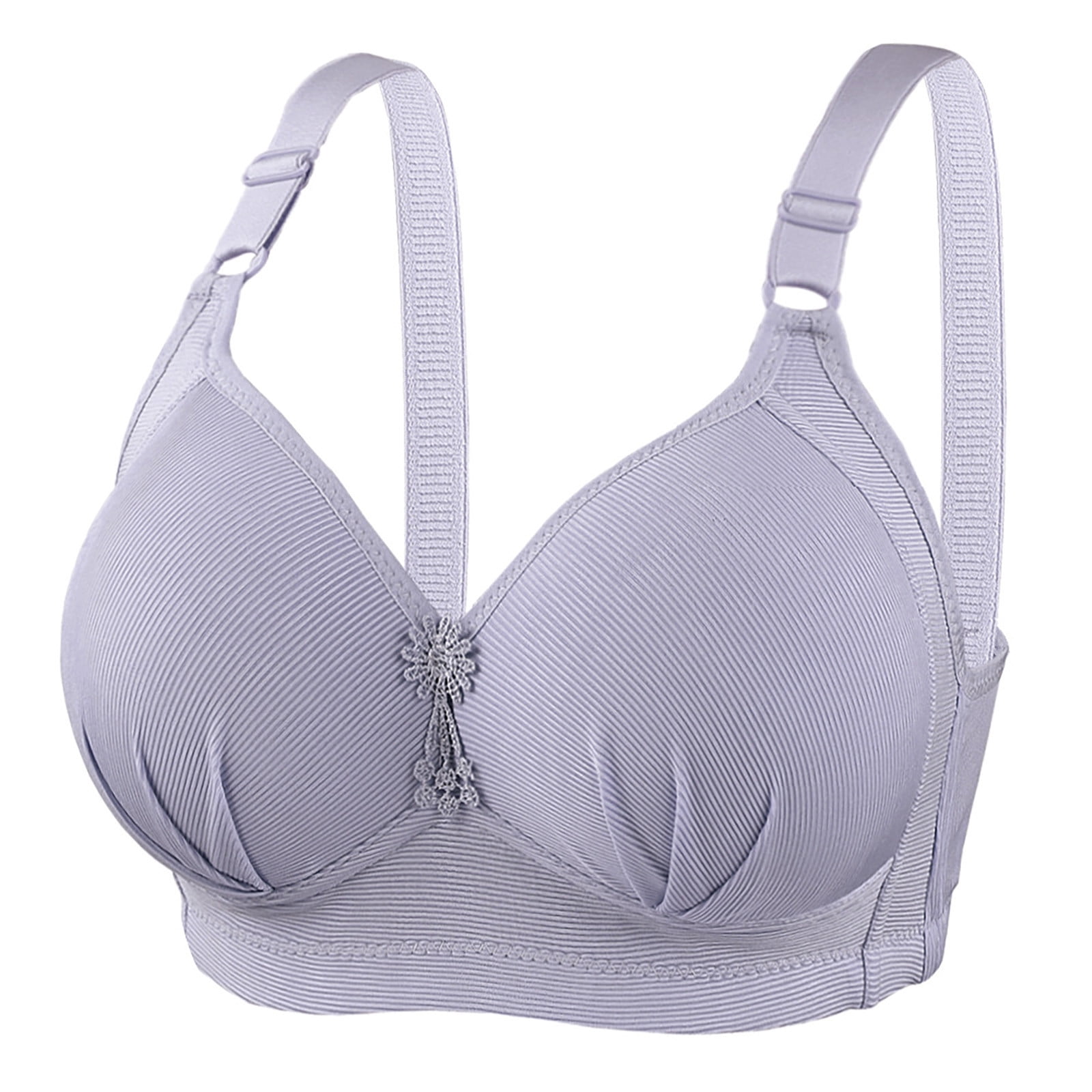 Sngxgn Women's Push up Bra Underwire Tshirt Padded Lace(Grey,42 ...