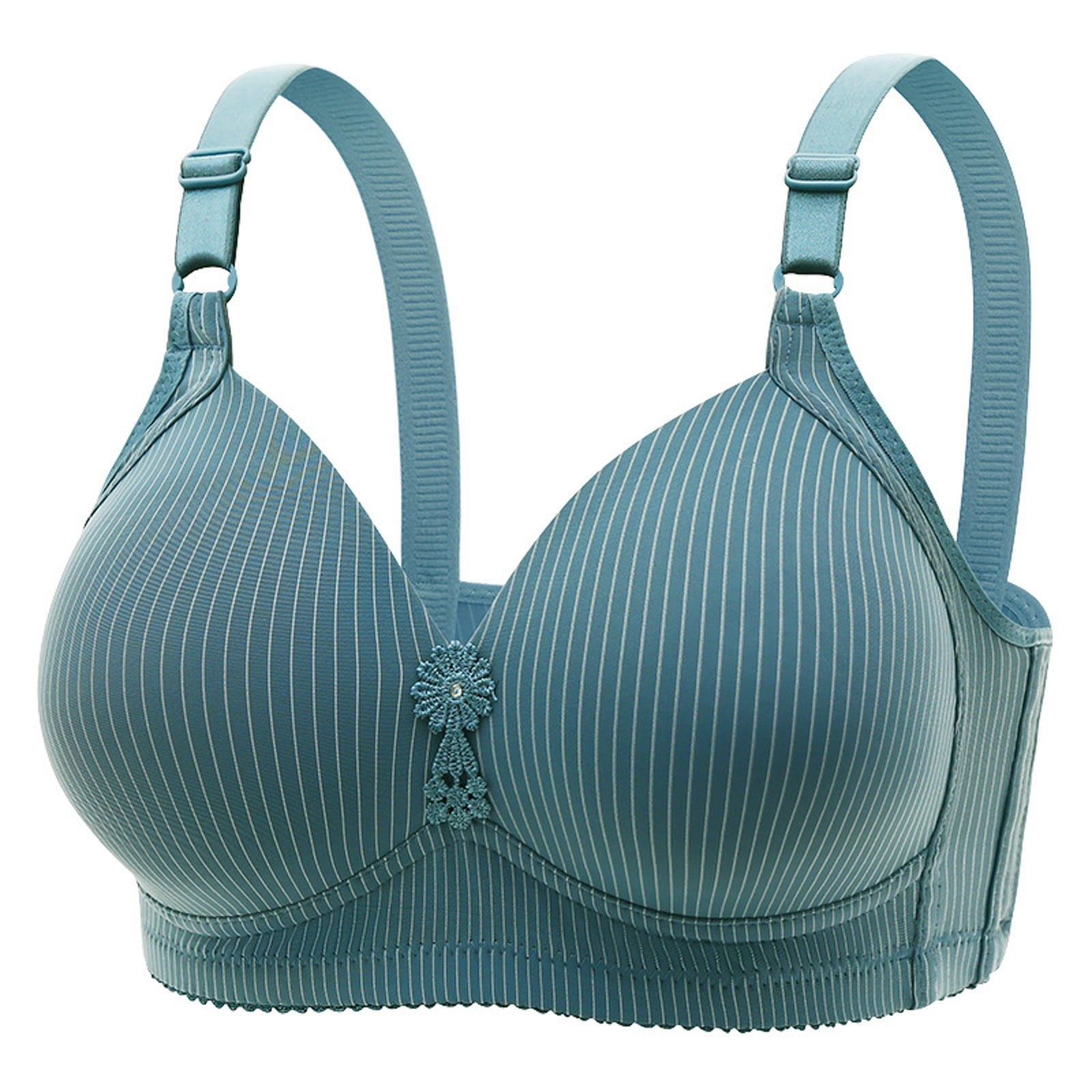 Sngxgn Women's Smoothing Wireless Lightly Lined Convertible Comfort Bra ...