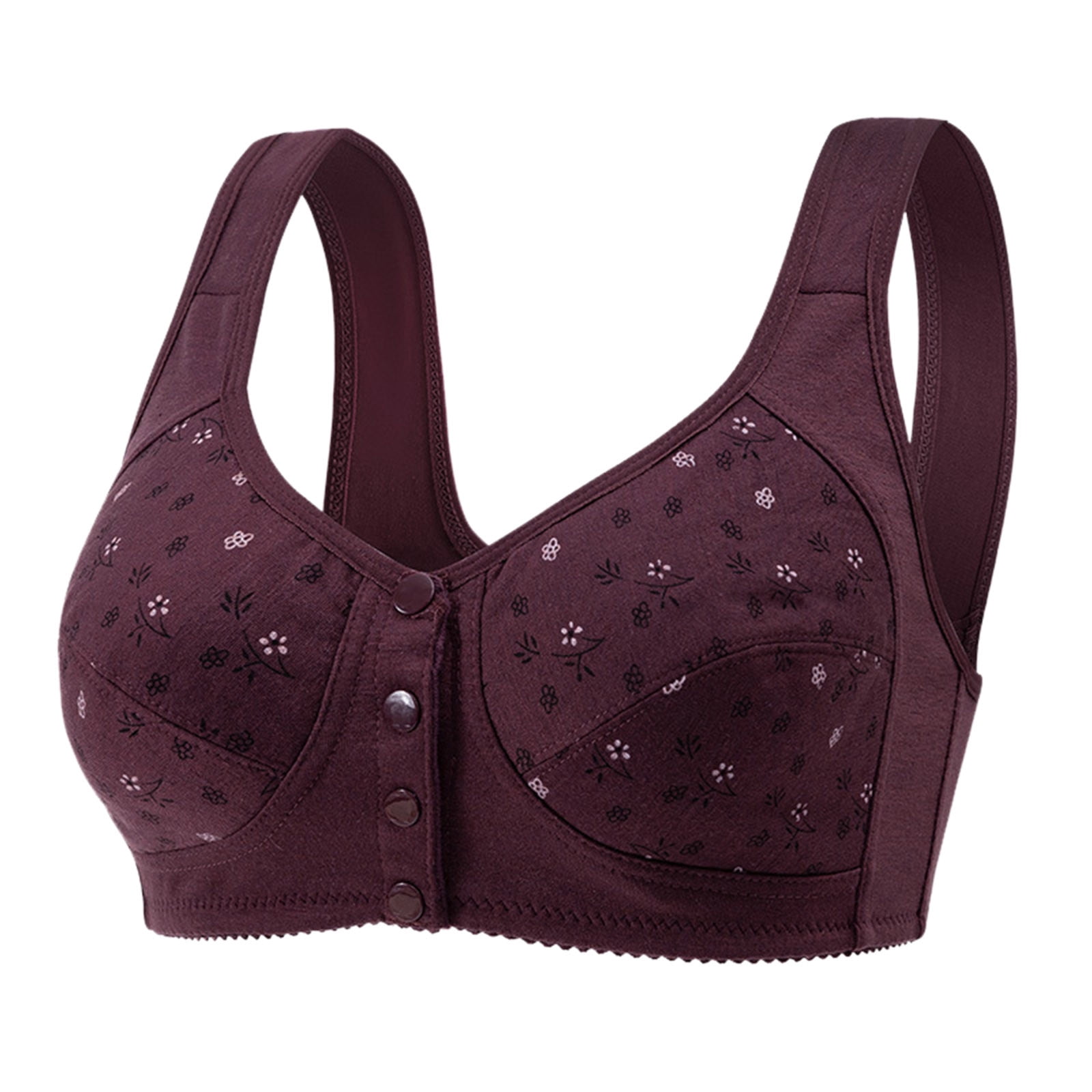 Sngxgn Women's Smoothing Wireless Lightly Lined Convertible Comfort Bra ...