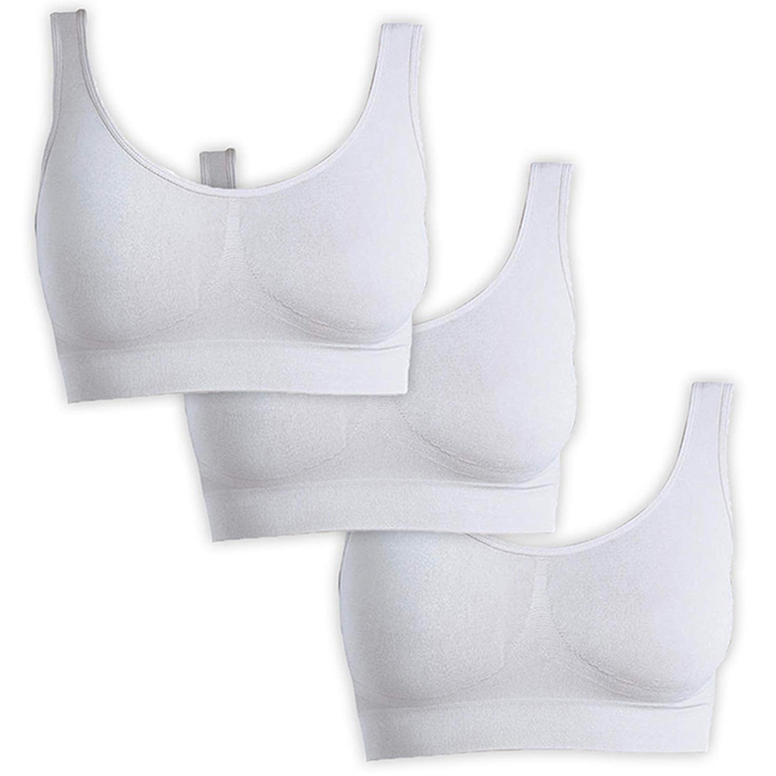 Sngxgn Women's Smoothing with Seamless Stretch Wireless Lightly Lined ...