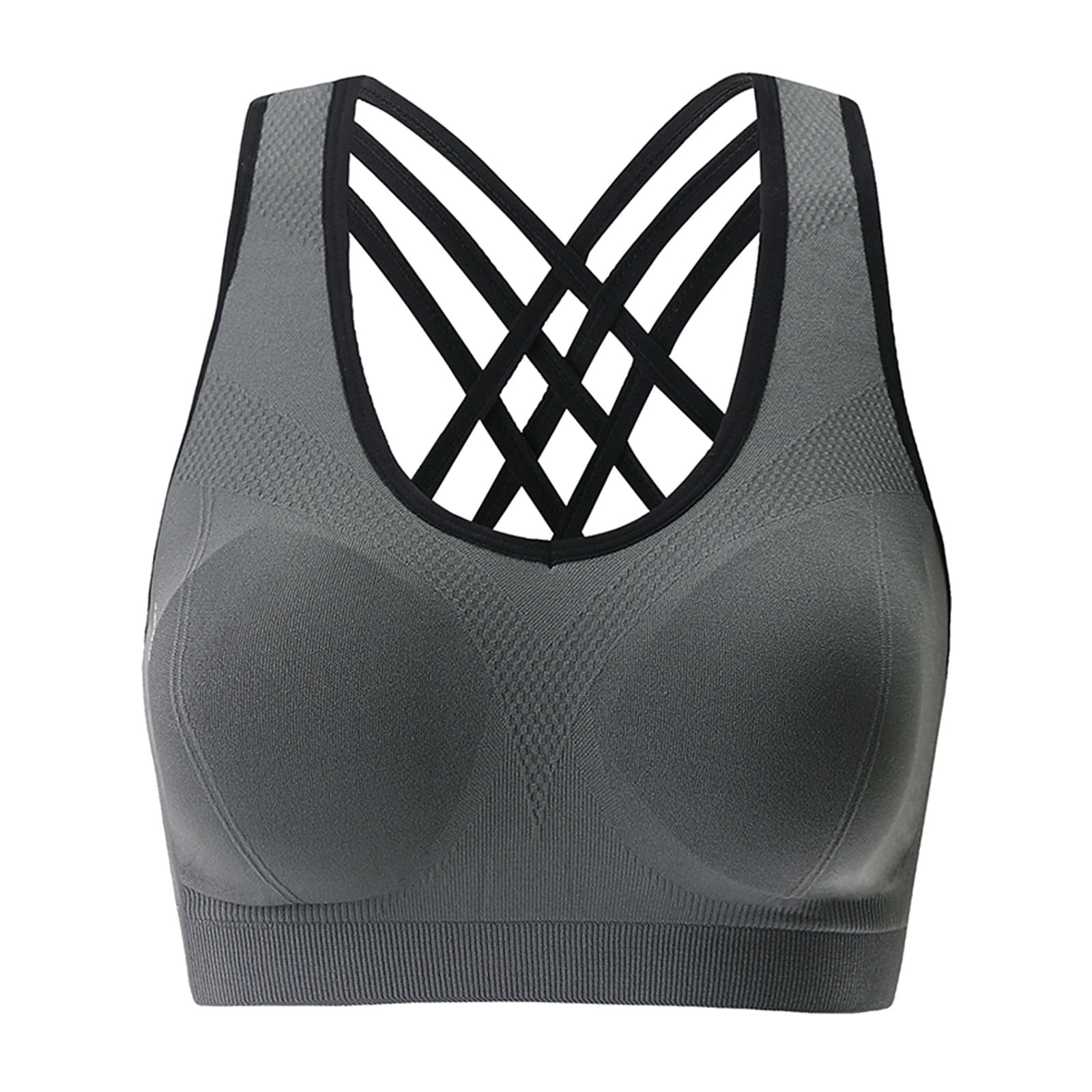 Sngxgn Women's Sports Bra Curvy Bra Moderate Support Bra Low Cut Sports ...