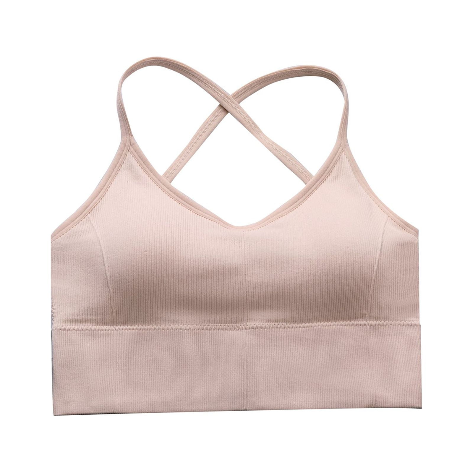 Sngxgn Women's Sports Bra Strap Cotton Sports Bra with Medium Support ...