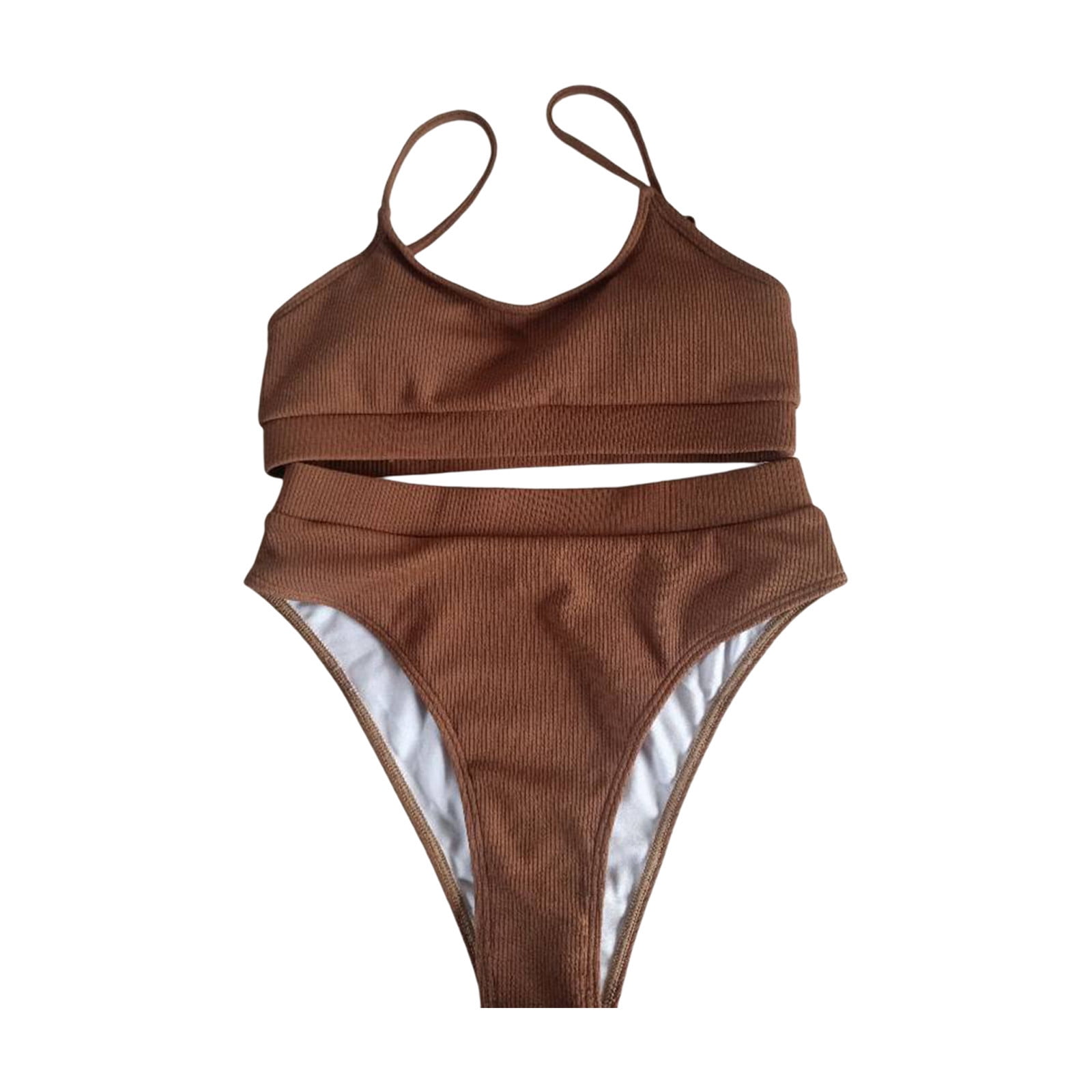 Sngxgn Women's Swimsuit Cut Out Straps Ribbed Swimwear Bathing Suits ...