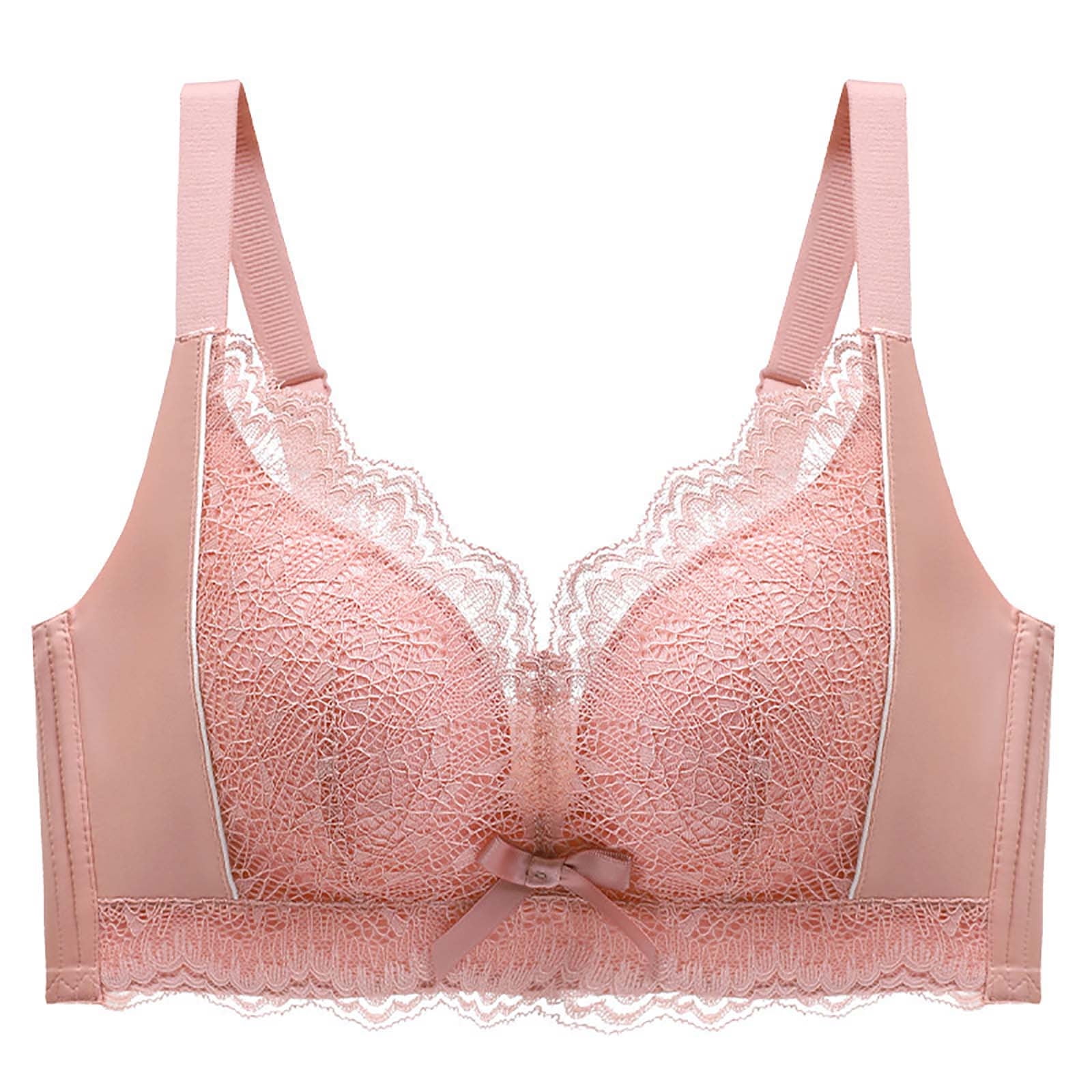 Sngxgn Women's Underwire Bra, Comfort T-shirt Bra, Front-close Bra(Pink,38/85C) - Walmart.com
