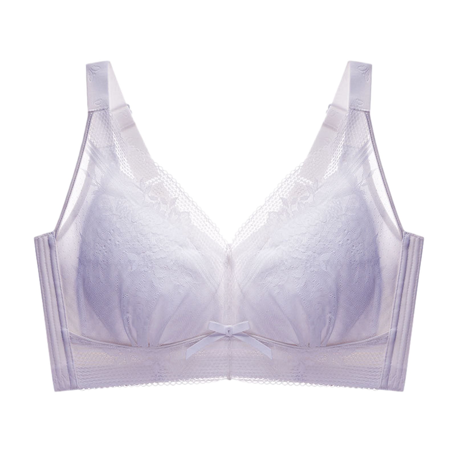 Sngxgn Women's Wireless Full-Coverage Bra with Everyday Comfort(White ...