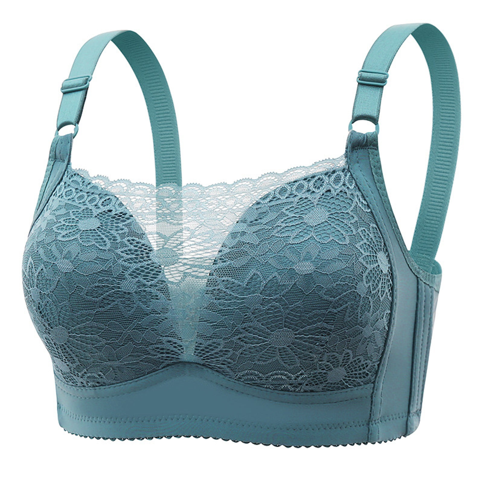 Sngxgn Women's Wireless T-Shirt Bra, Wirefree T-Shirt Bra(Green,38 ...