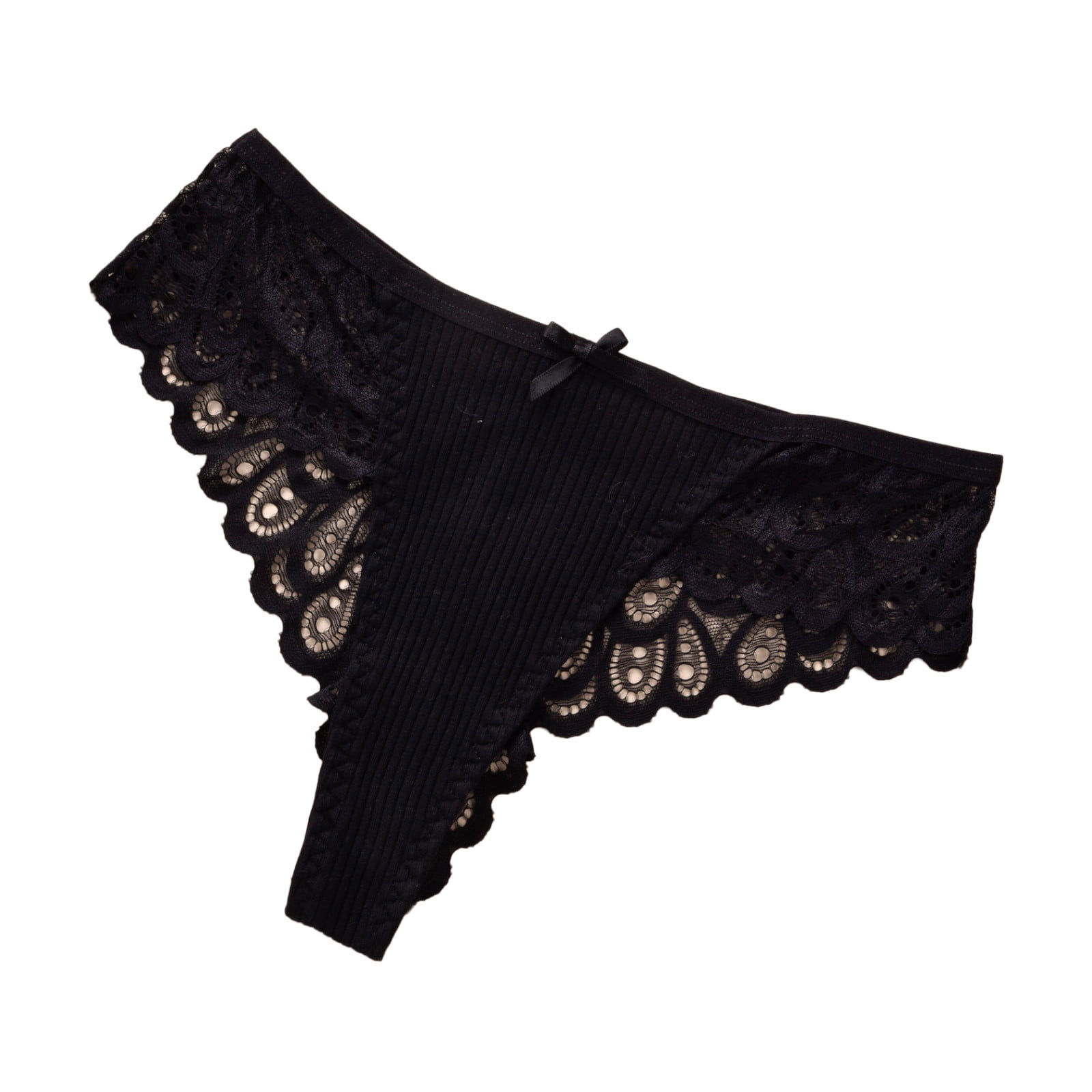 Sngxgn Womens Cotton Underwear Lace Panties Low Rise Soft Stretch ...