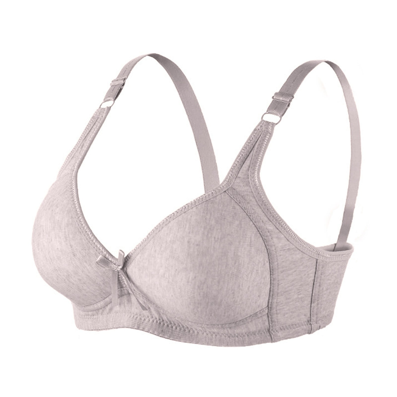 Sngxgn Womens Satin Full Coverage Bra,S upport Underwire Bra(Grey,40 ...