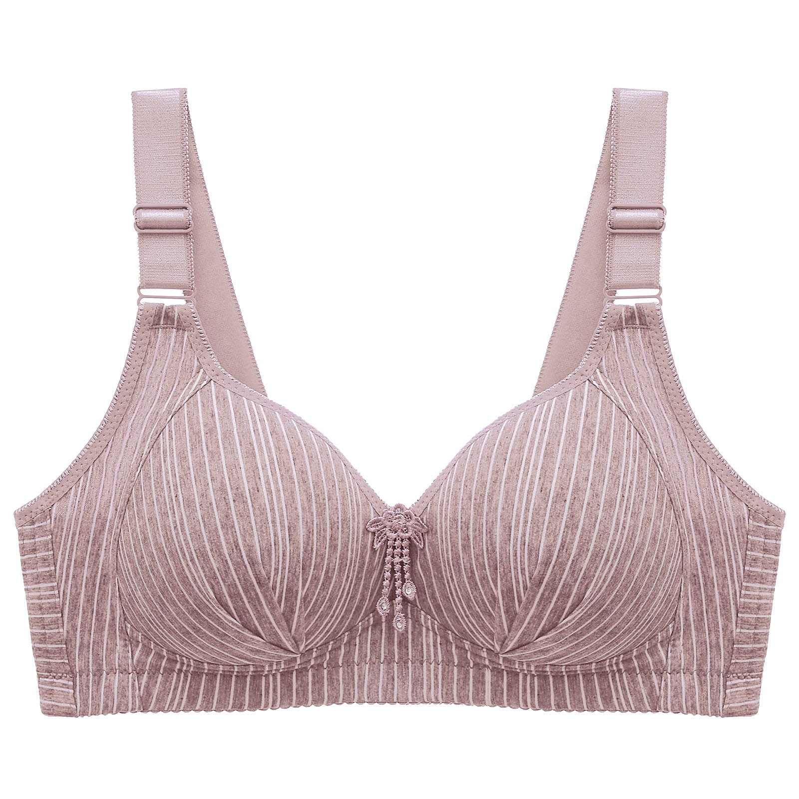 Sngxgn Womens Satin Full Coverage Bra,S upport Underwire Bra(Khaki,44 ...