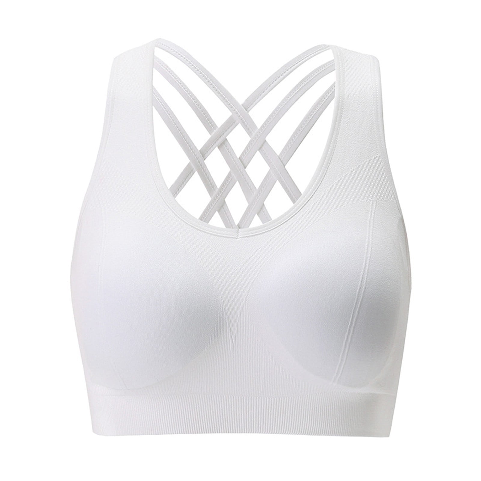 Sngxgn Workout Sports Bras Women Padded Backless Strapy Minimal Crop ...