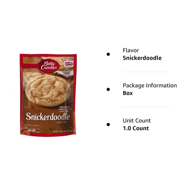 Snickerdoodle Cookie Mix, 17.9 oz (pack of 6) - Walmart.com
