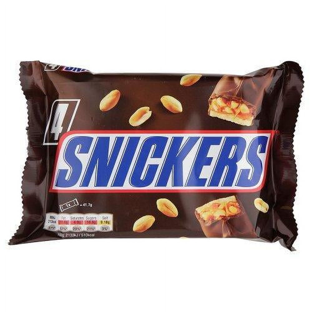 Snickers Bars - 166g - Pack of 4 (41g x 4) - Imported from United ...
