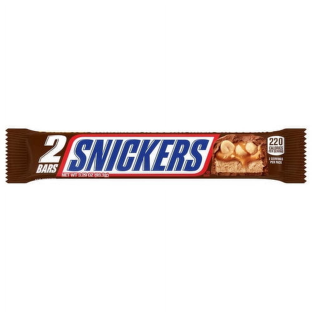 2 Pack - Snickers Candy Bar 2 Count - 3.29 Oz Package May Vary ...