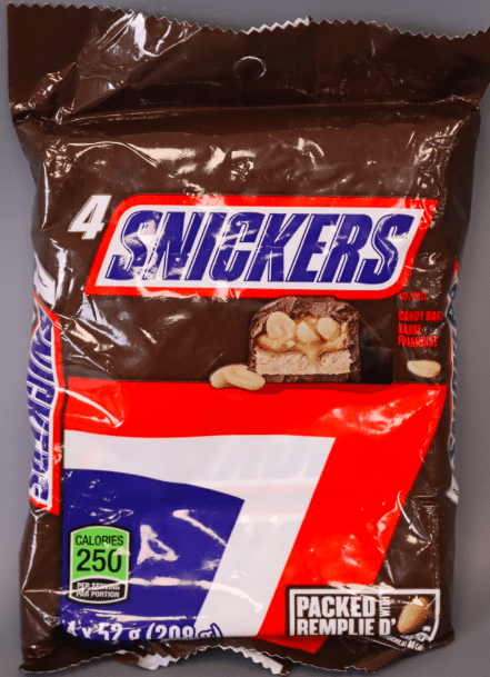 Snickers Chocolate 4 Pack 208g/7.33oz {Imported from Canada} - Walmart.com